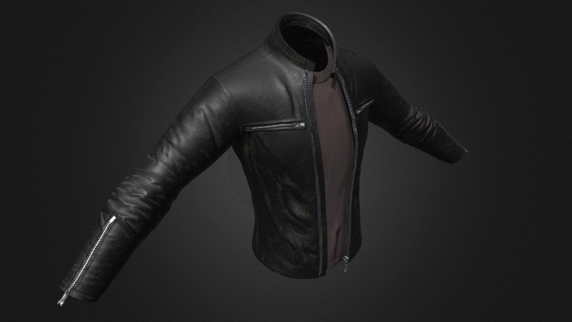 Leather Jacket - 3D model by Mike (@mgamez00) [248821c] - Sketchfab