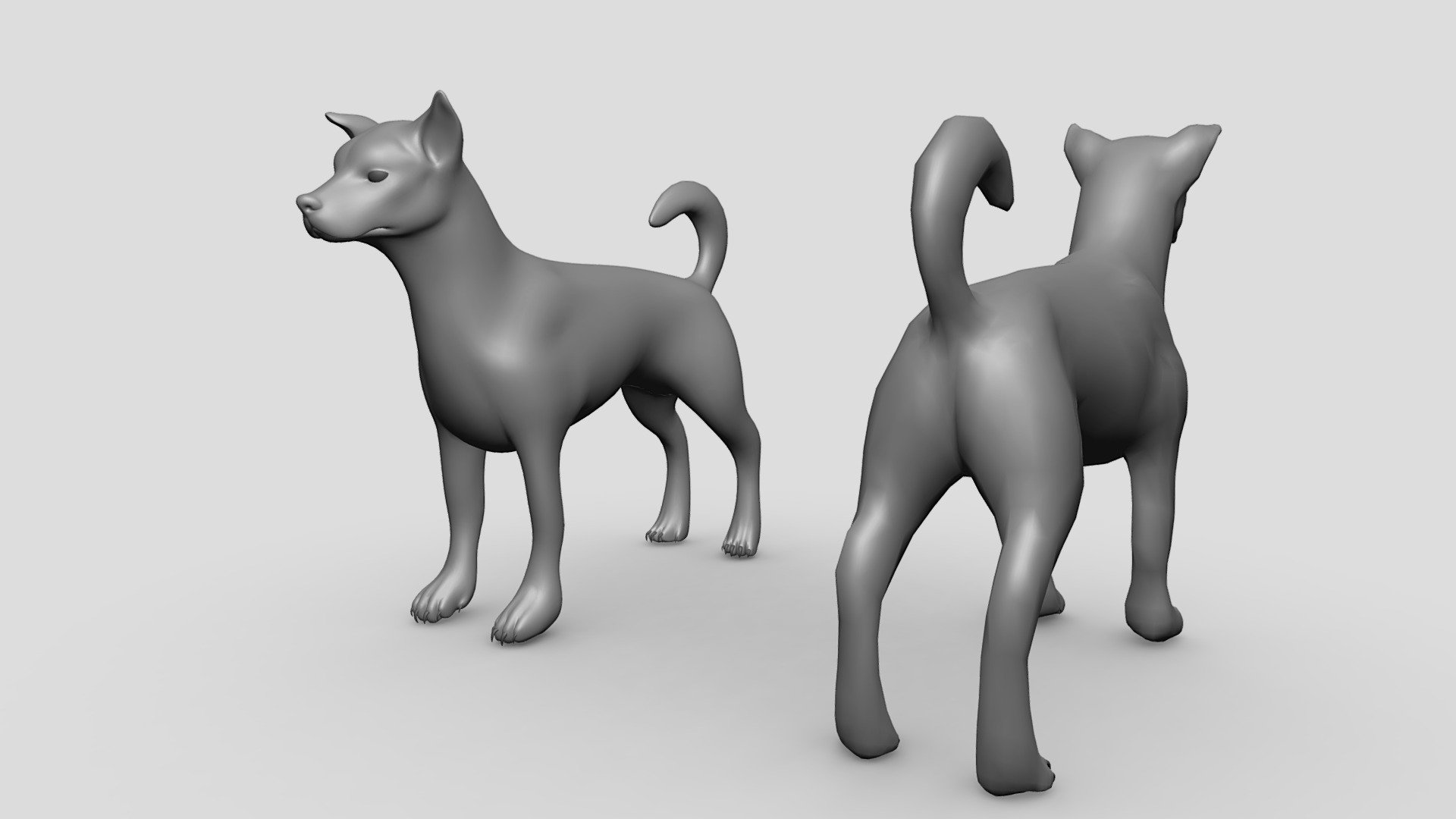 Street Dog - Topology + UV Map - Buy Royalty Free 3D model by Tashi ...