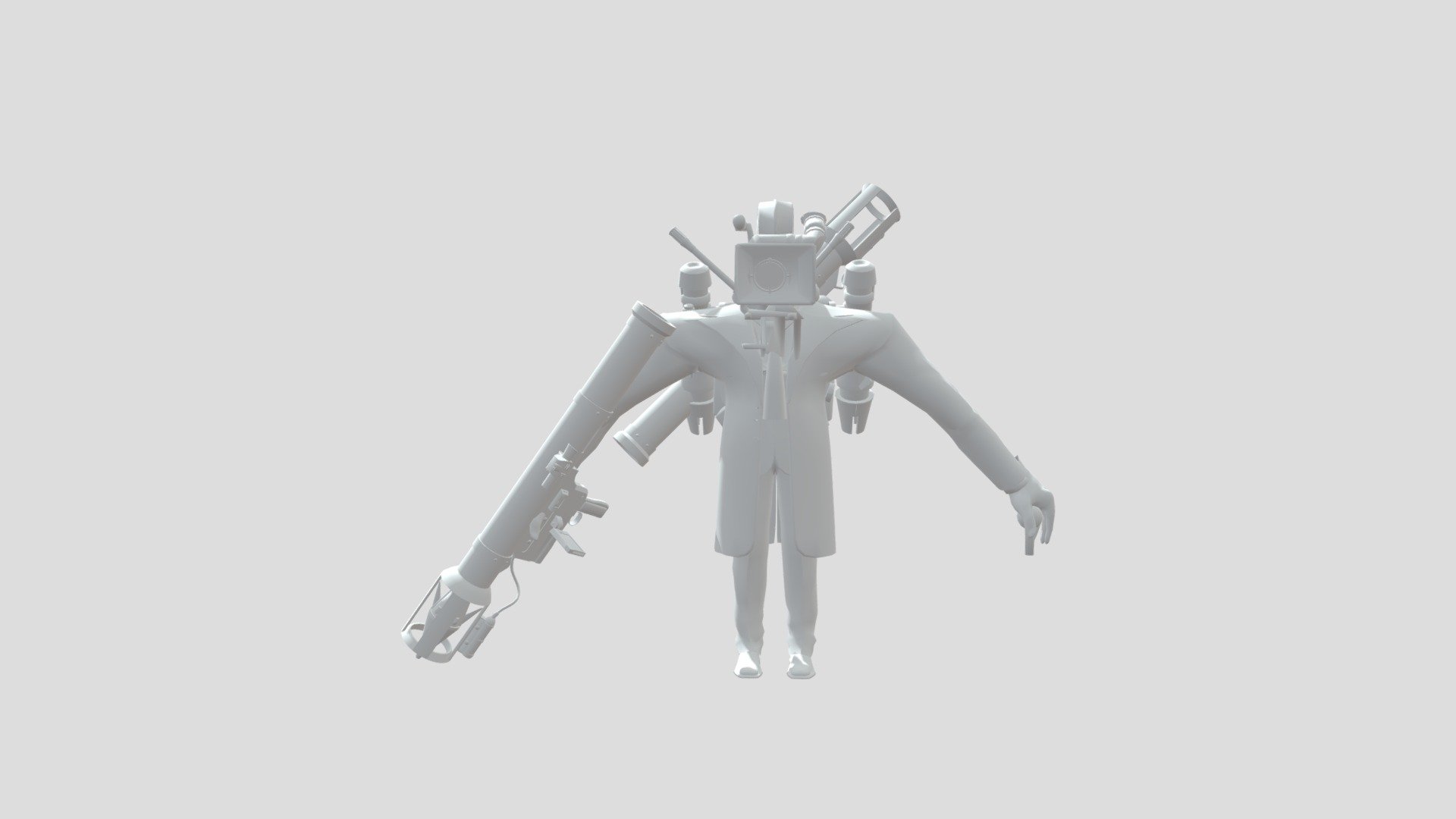 Large Rocket Cameraman ₐₗₗ ₑᵩᵤᵢₚₘₑₙₜ - Download Free 3D model by ASP ...