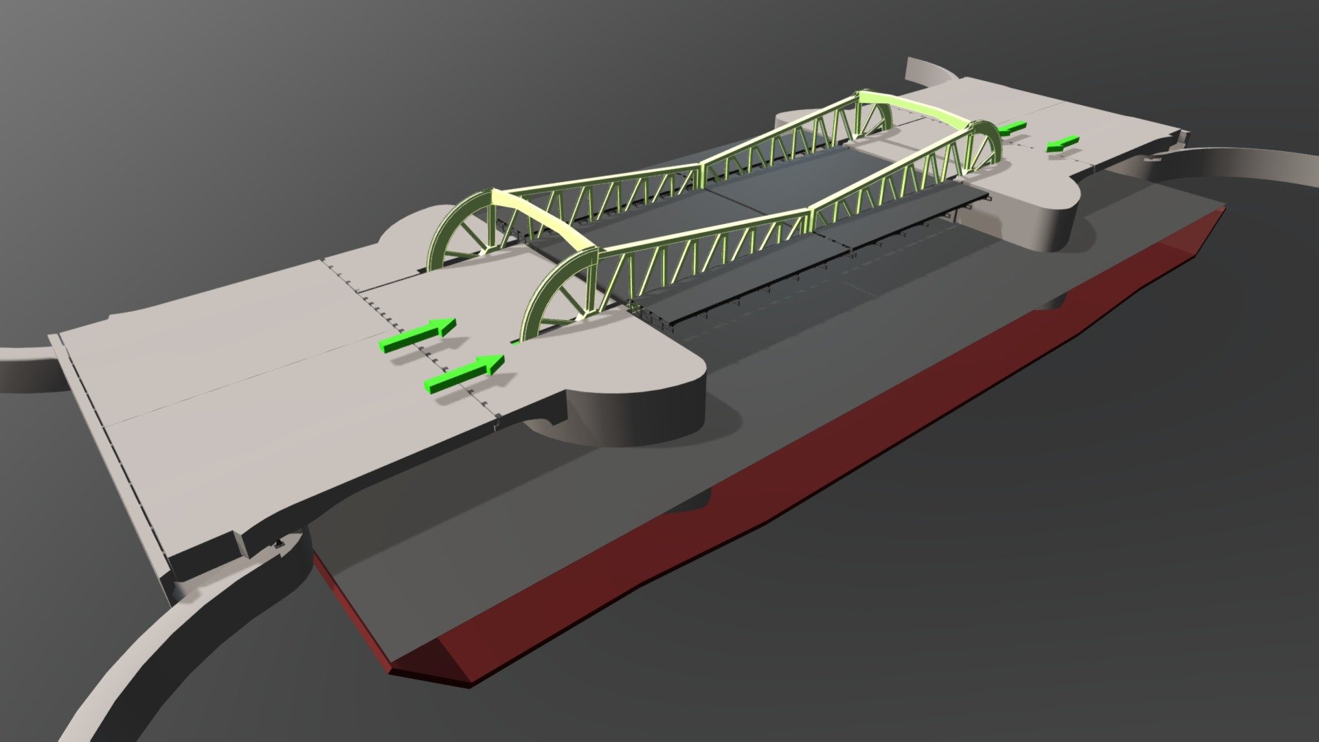 Movable Bridge - 3D model by TecDesign [248c02e] - Sketchfab