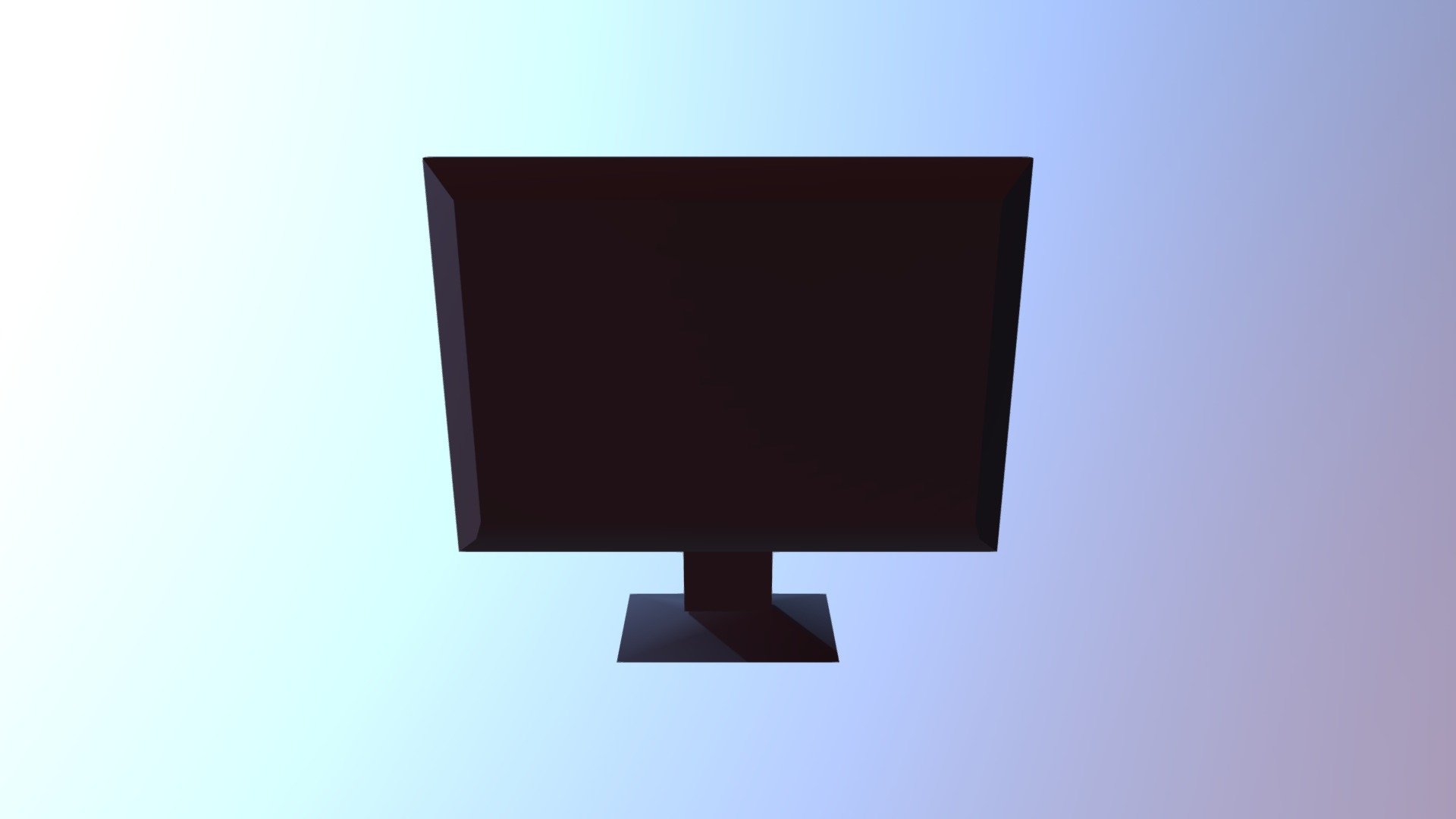 Monitor Low Poly - Download Free 3D model by SamKenny [248cd9a] - Sketchfab