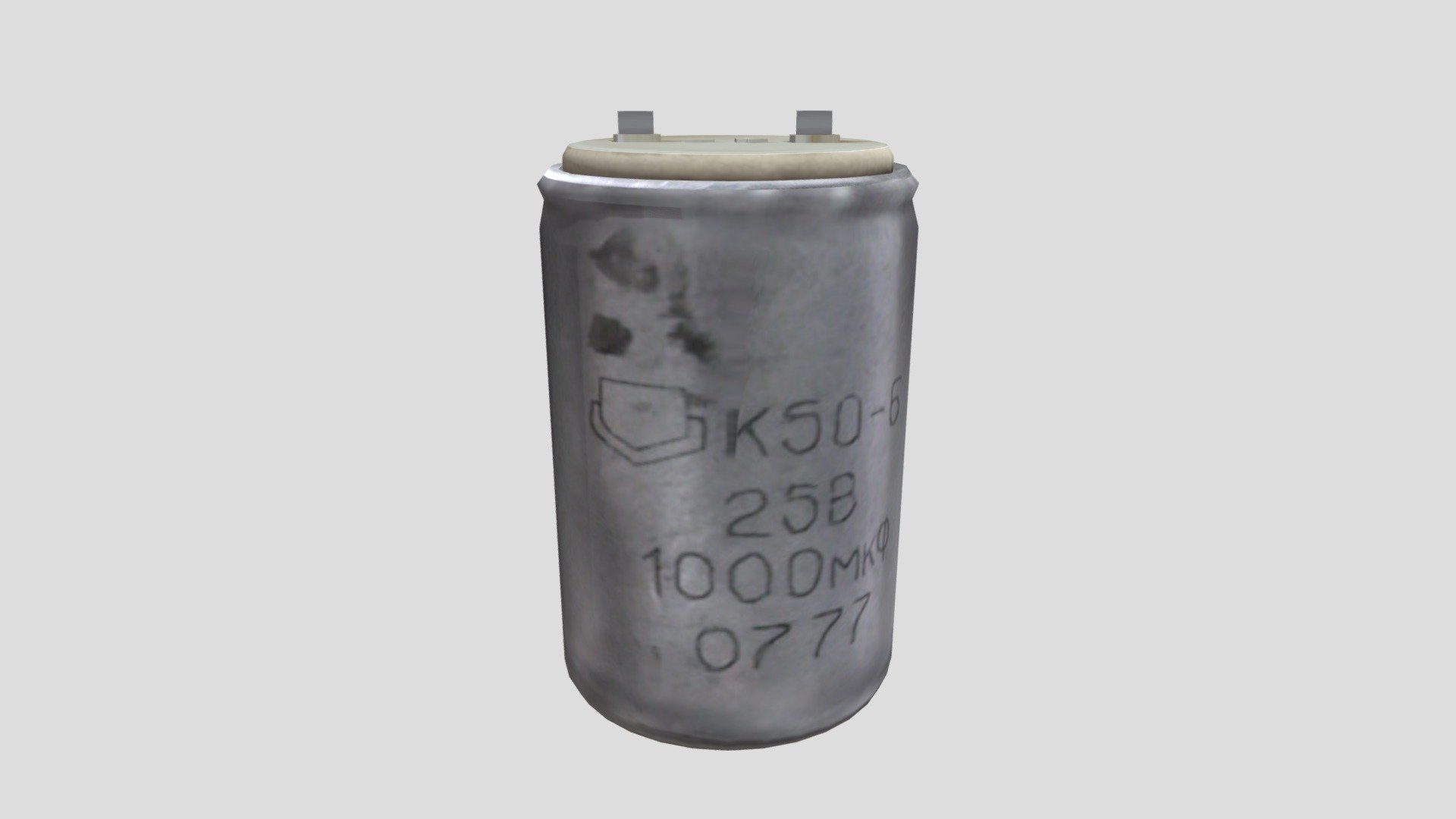 Конденсатор К50-6 / Capacitor K50-6 - Download Free 3D model by Артём ...