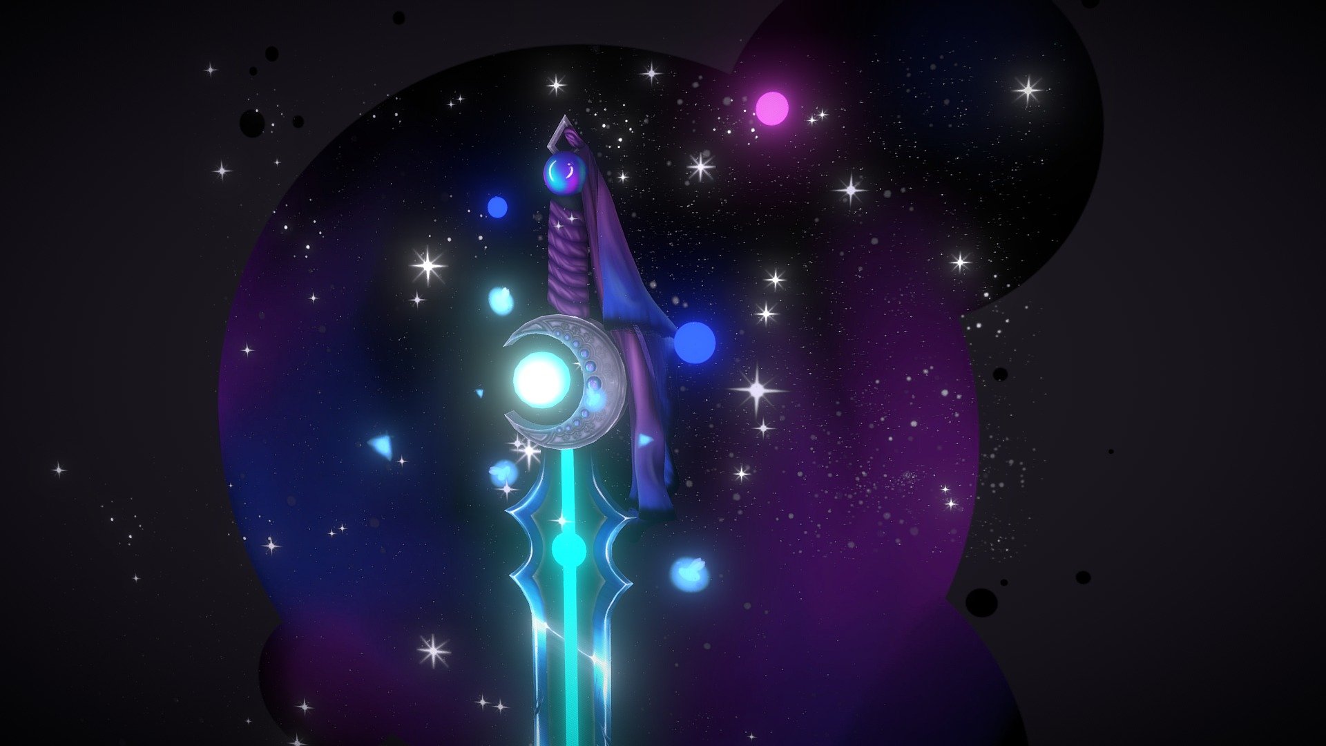 Moon Sword - 3D model by JuliaRudnicka [248e660] - Sketchfab