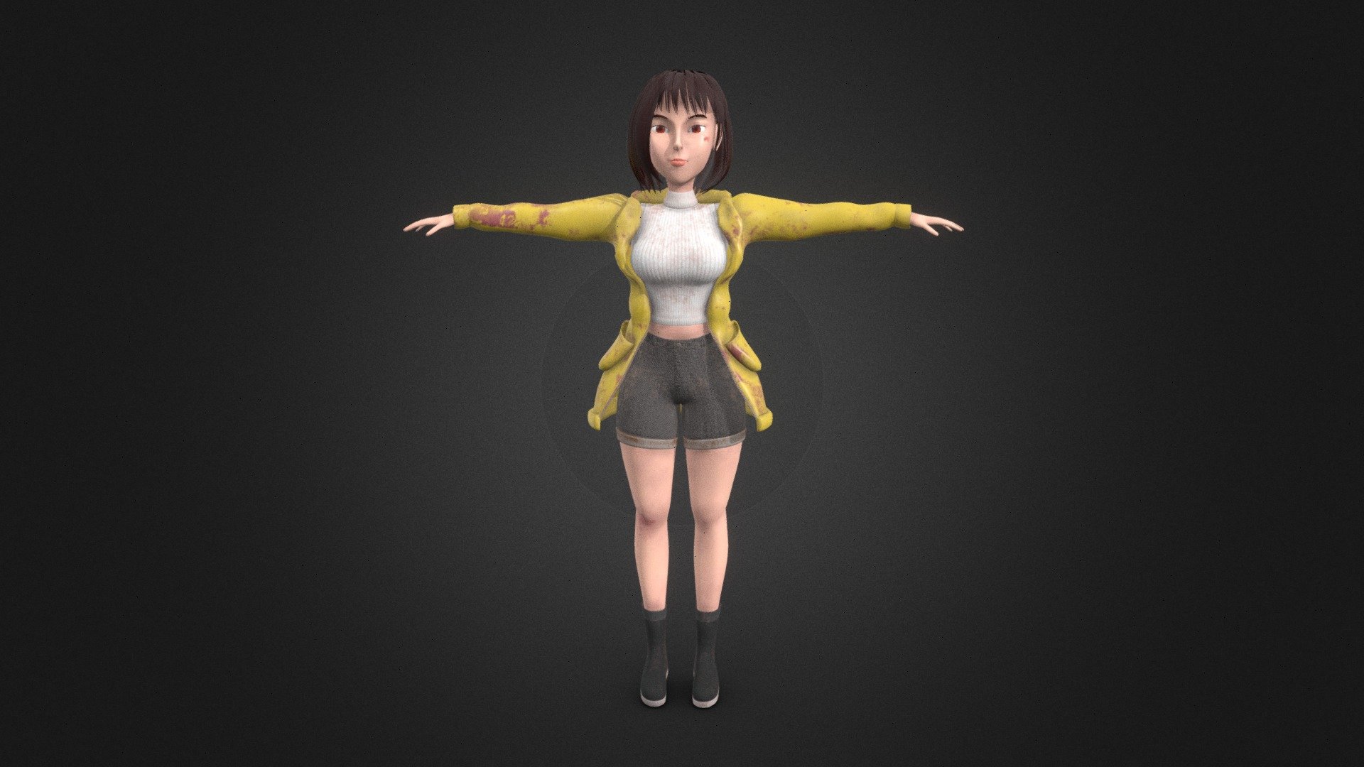Survivor Girl - Download Free 3D model by ZTOONE3D [248f40a] - Sketchfab