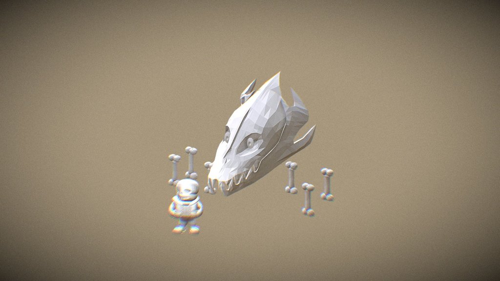 sans picture - 3D model by noiceanimater666 [248f7ea] - Sketchfab