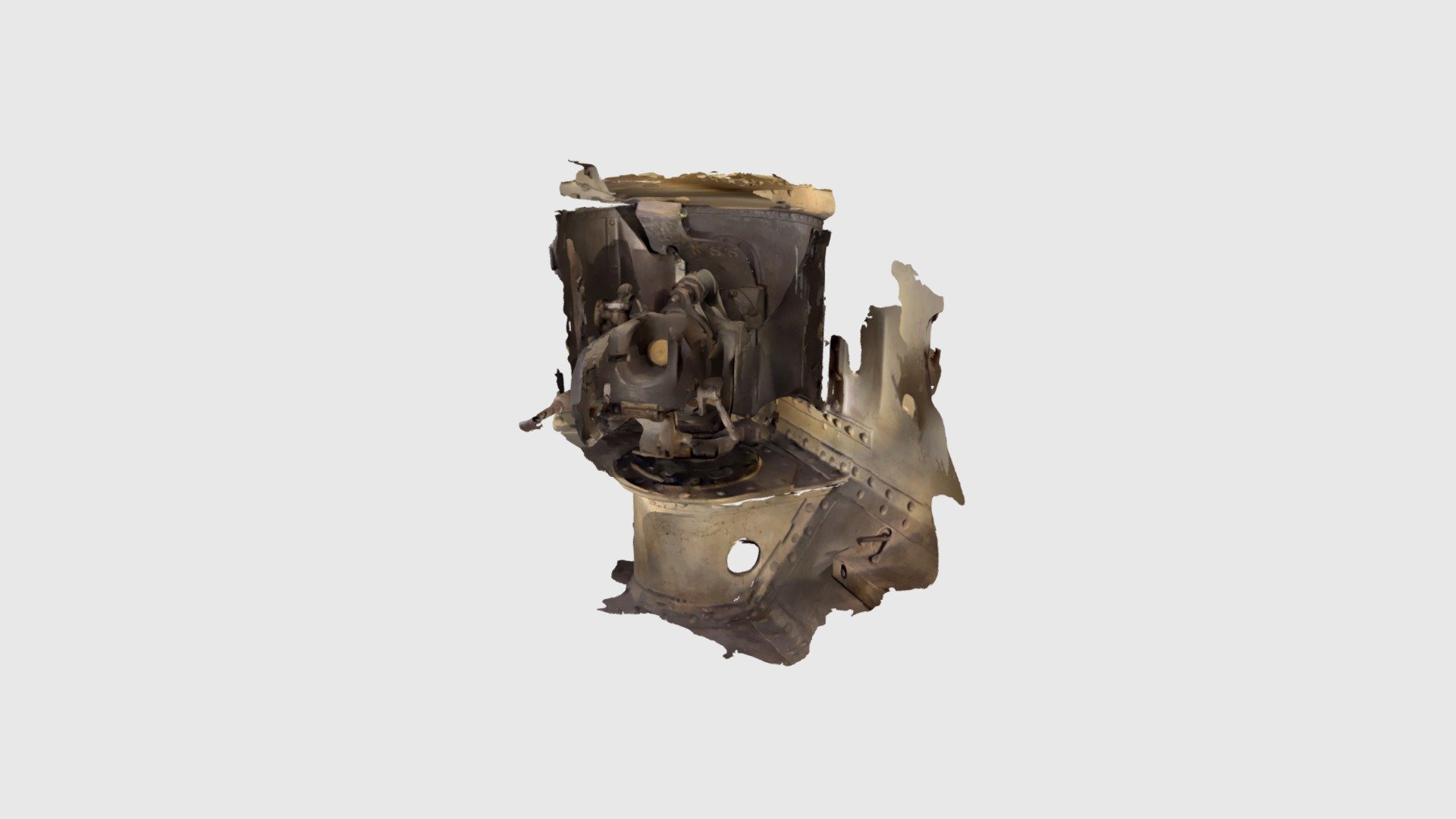 Mark iv Male sponson internal turret - Download Free 3D model by ...