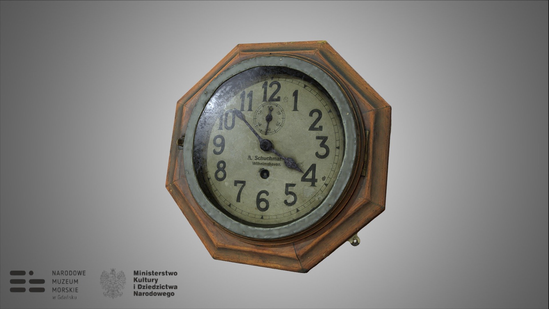 Zegar okrętowy - 3D model by National Maritime Museum in Gdańsk (Poland) (@nmm) [2495ca9 ...
