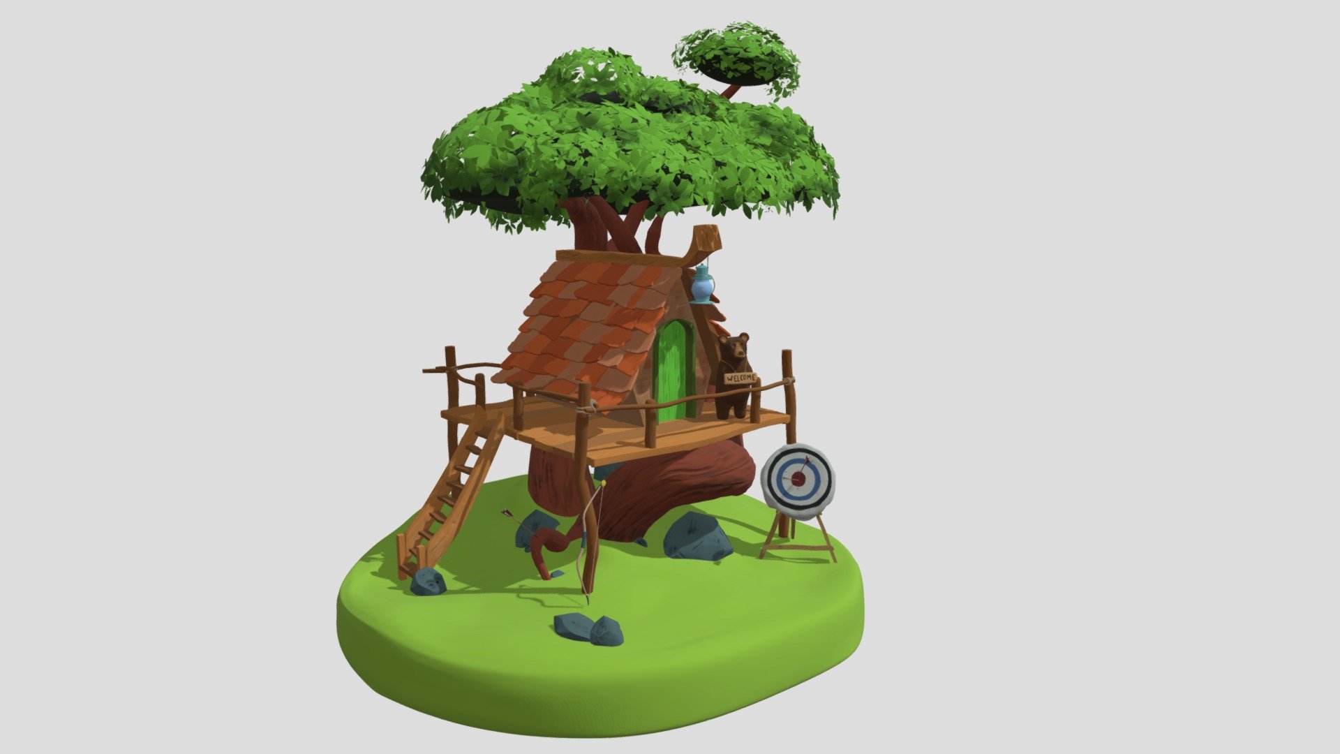 Merida's Treehouse - 3D model by Lena_Dauwe [2498200] - Sketchfab