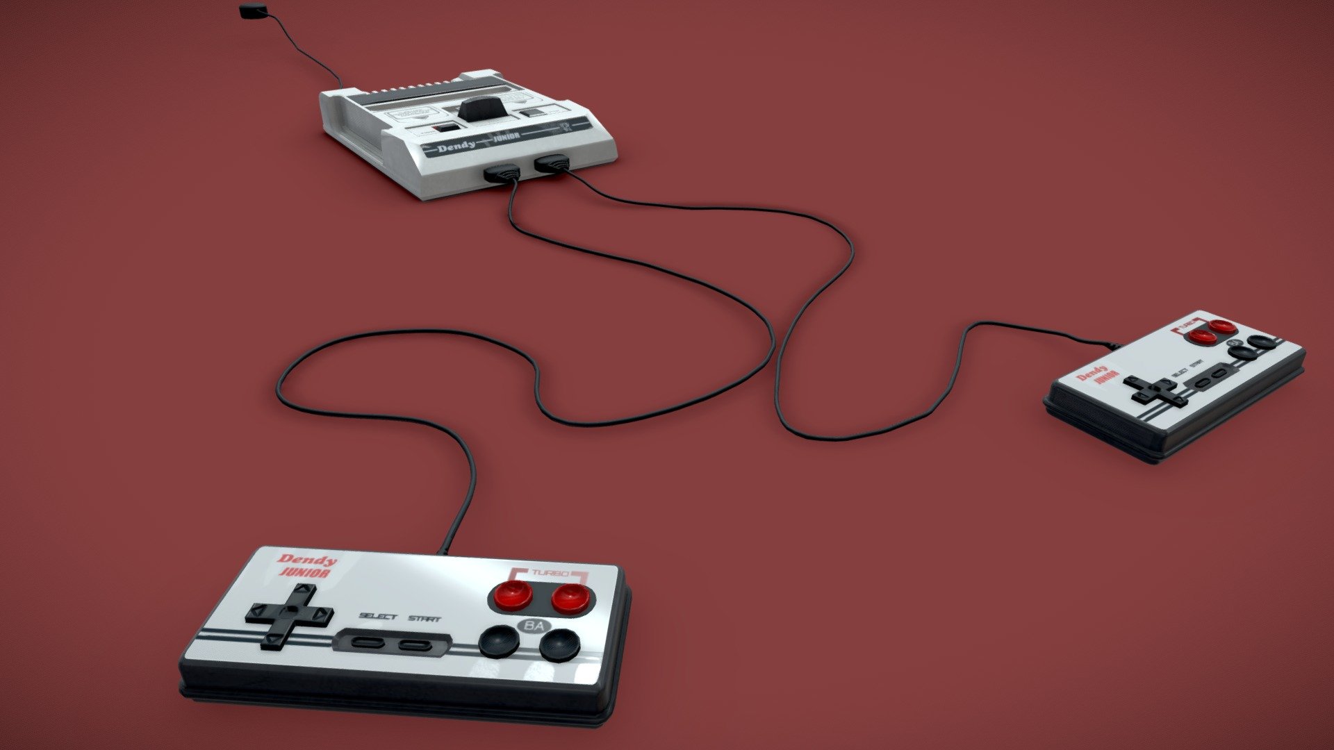 Dendy NES Console - 3D model by MashuGaming [2498e44] - Sketchfab