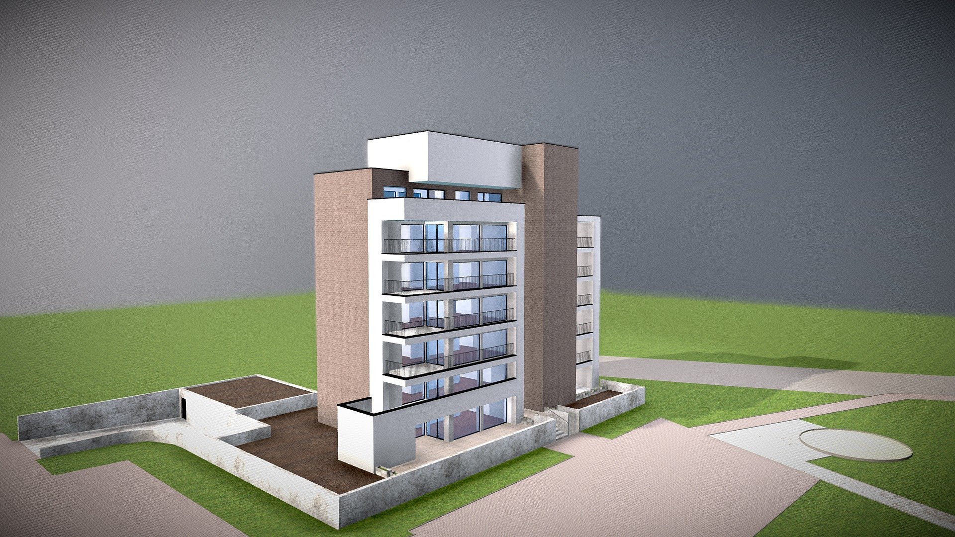 Test Building - 3D model by nano_kvdml [249a8e6] - Sketchfab