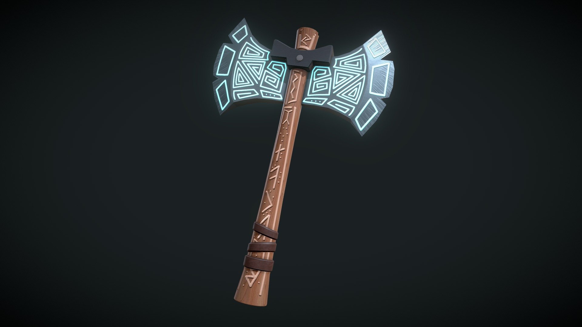 Runic Axe - 3D model by Infinity Models (@infinitymodels) [249aa93 ...