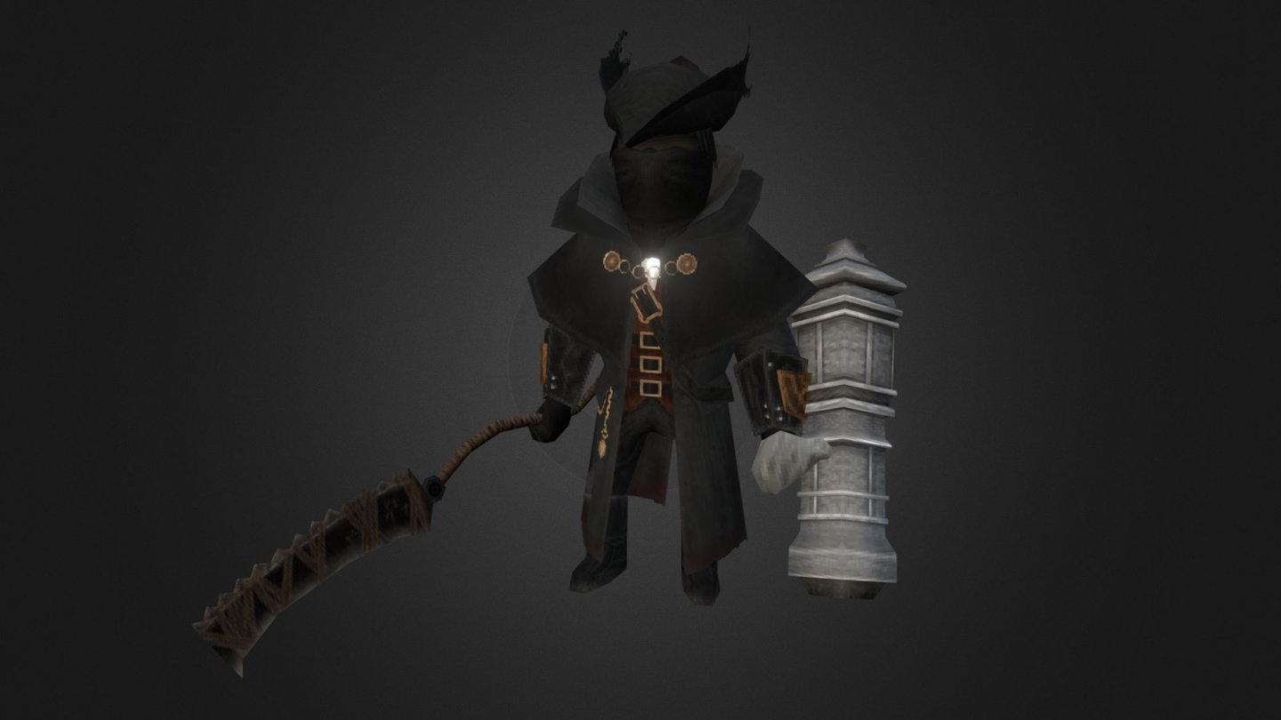 Bloodborne Fanart - Hunter - 3D model by Anders Jensen (@affaey ...