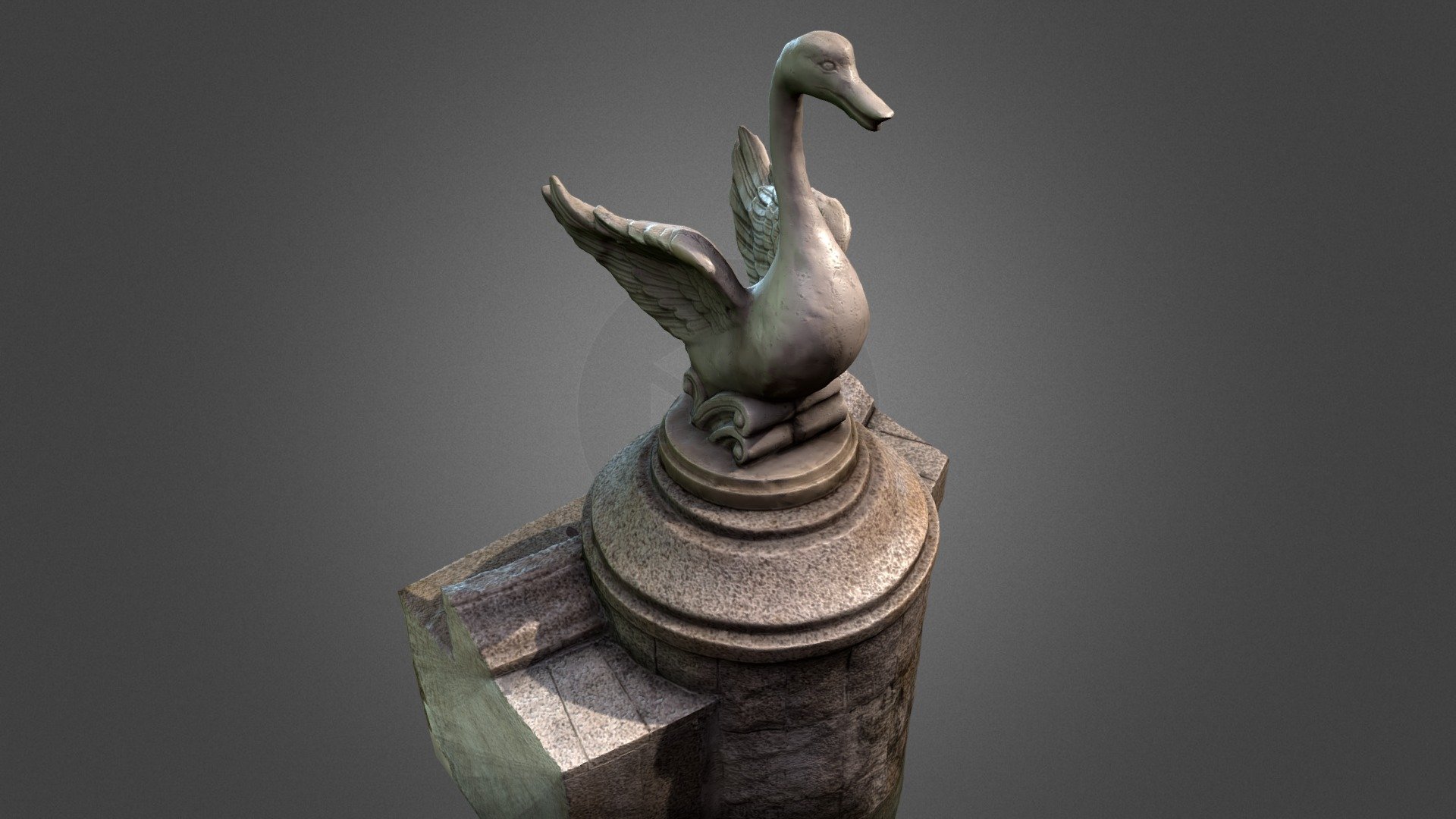 Stone Swan - Download Free 3D model by Game industry veteran ...