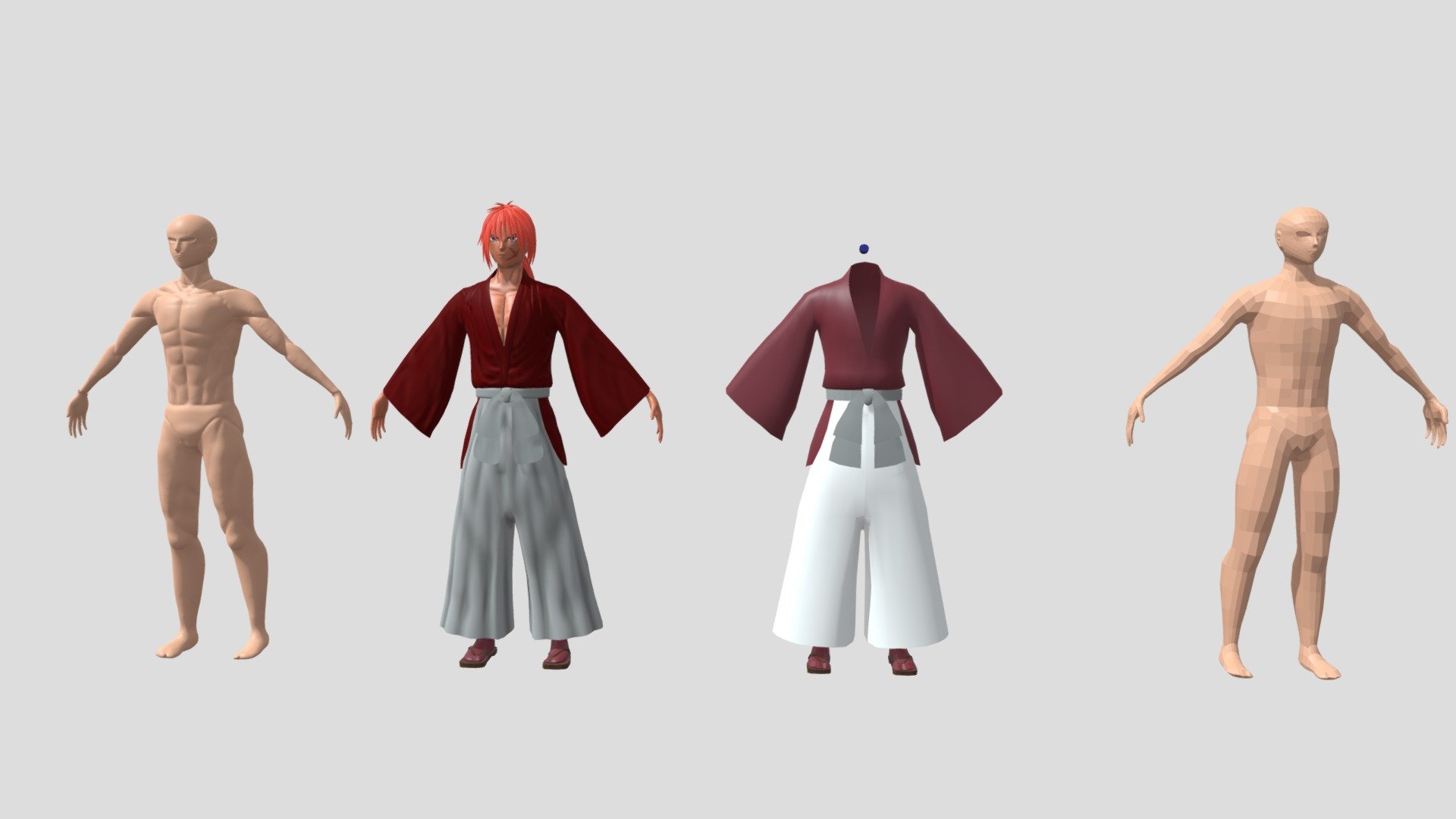 Kenshin final - 3D model by gabrielpfon98 [249b66f] - Sketchfab