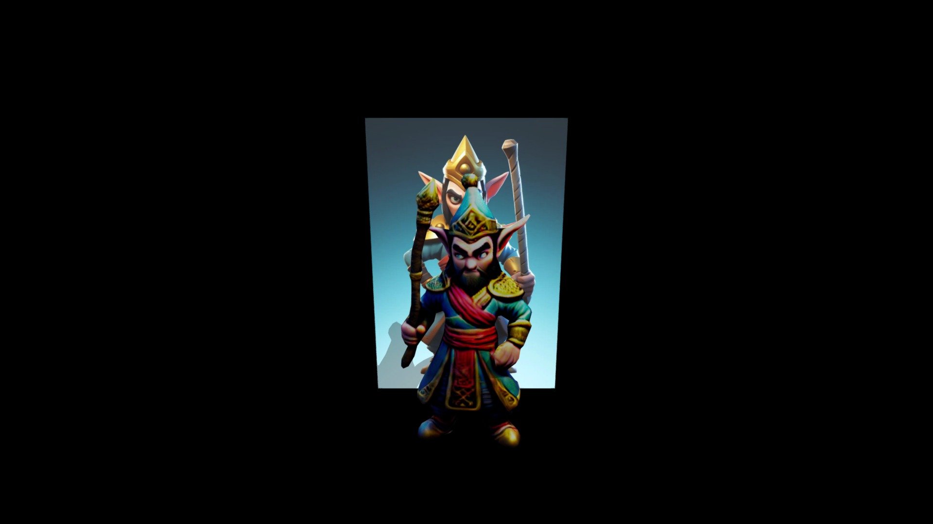 toy figurine of a person holding a sword. The f - Download Free 3D ...