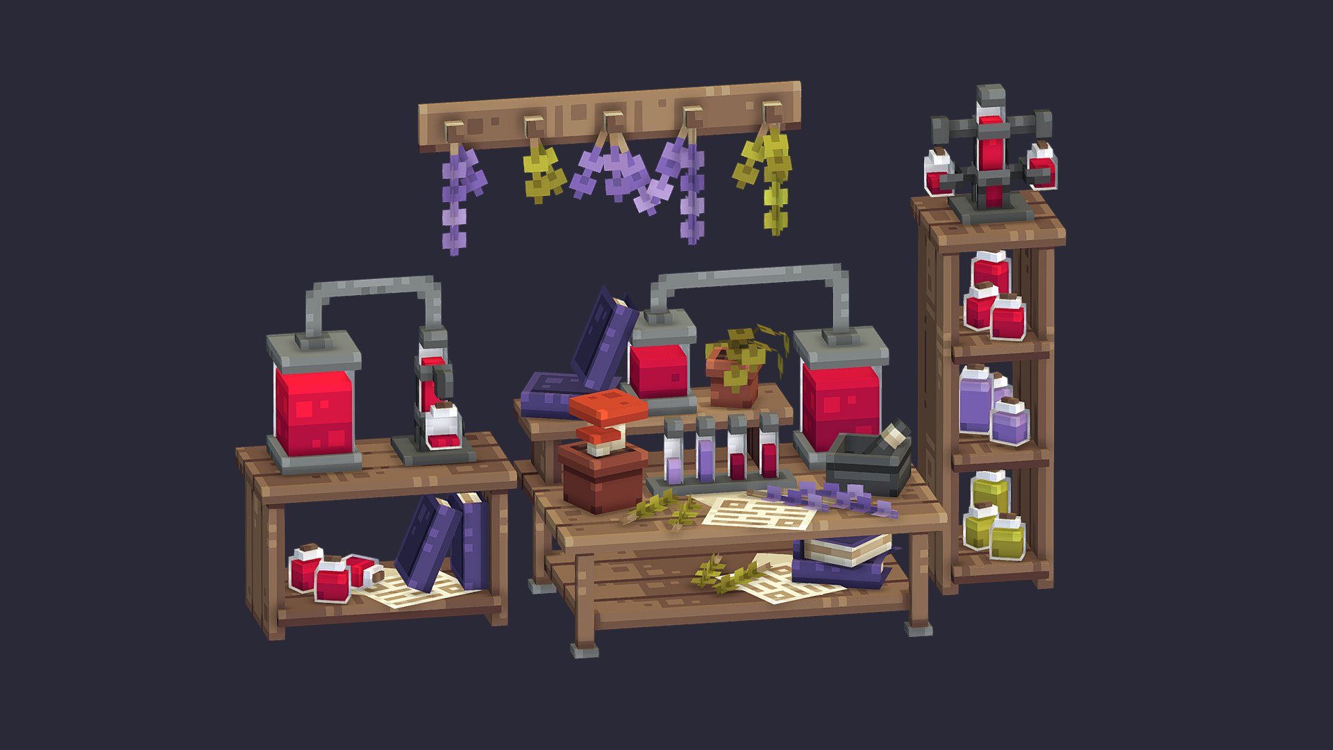Alchemy Station - 3D model by Workshop Six (@workshop_six) [249f537 ...