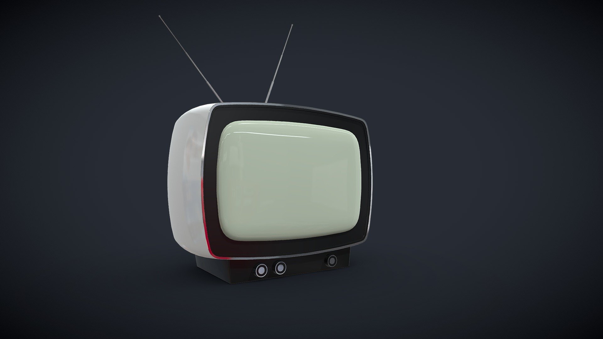 retro_TV_002_white - 3D model by 3polies [24a038d] - Sketchfab