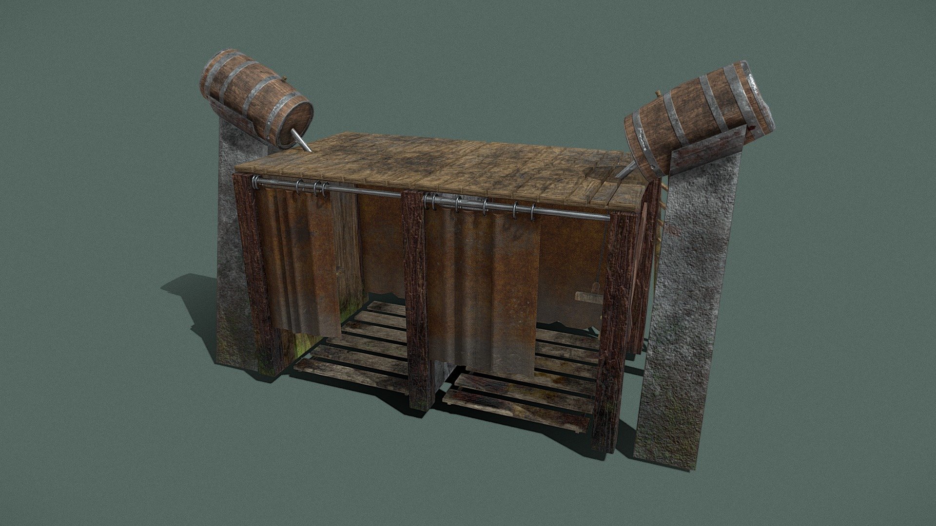 Medieval Shower - Download Free 3D model by GetDeadEntertainment ...