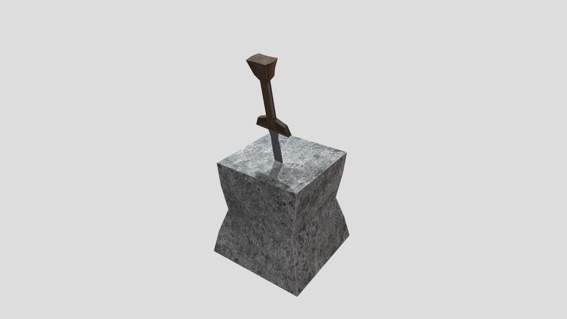 Sword in Stone - 3D model by Aaron_Owens [24a8edd] - Sketchfab