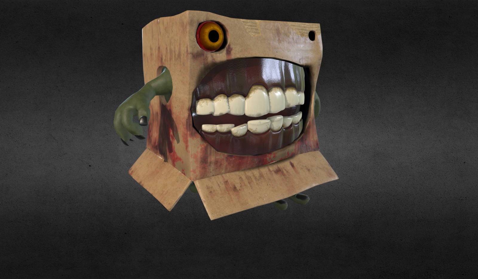 Cardboard Box Monster - 3D model by dirgeking [24ad766] - Sketchfab