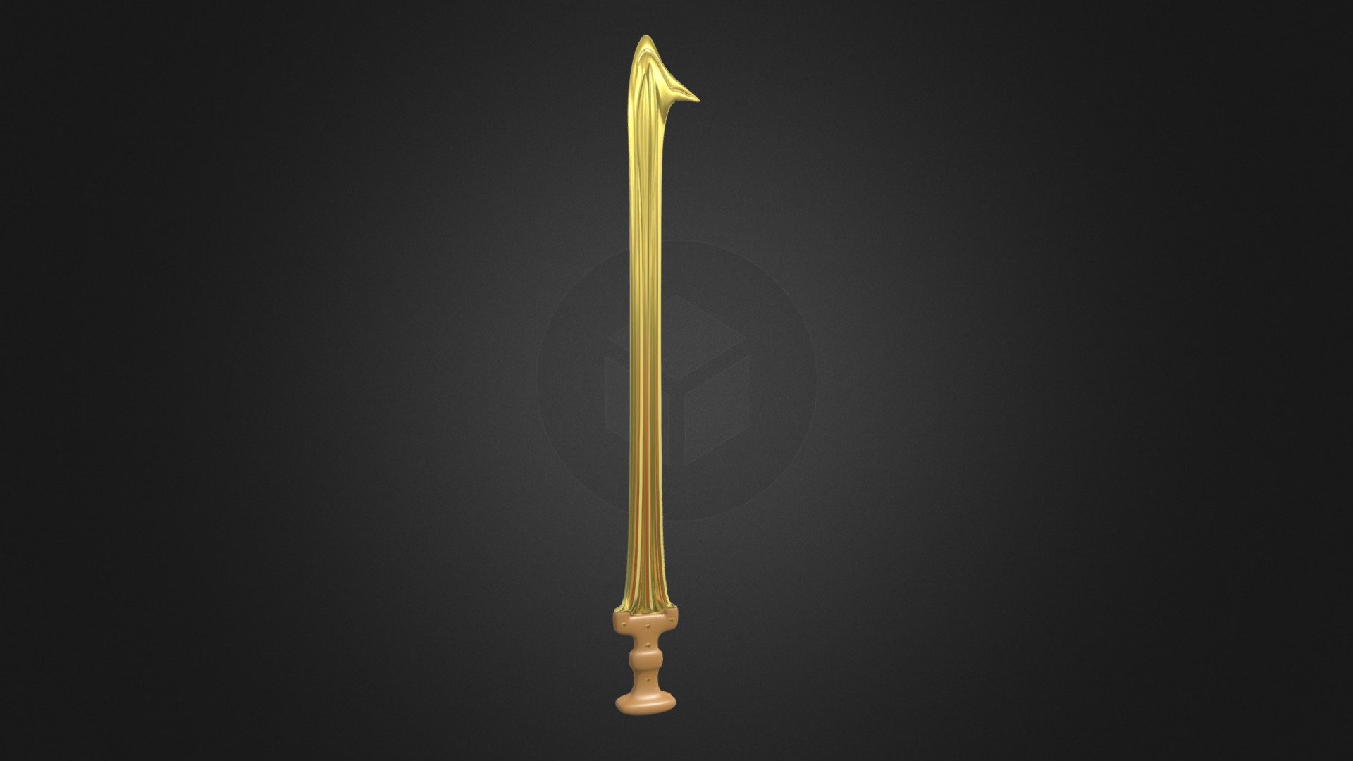 Fantasy concept, armor-piercing sword of Daivi - 3D model by ...