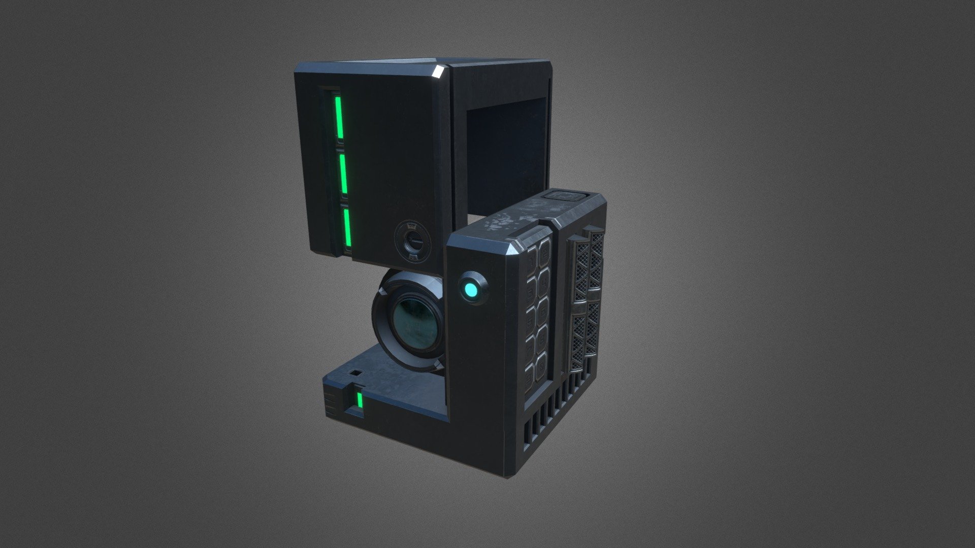 Holocube Camera Spy Recorder Drone - Buy Royalty Free 3D model by Wafelek (@wafel) [24b1198 ...