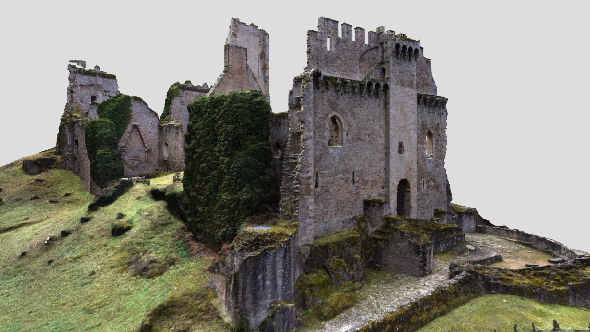 Ruined Castle - 3D model by lpsdc [24b1a11] - Sketchfab
