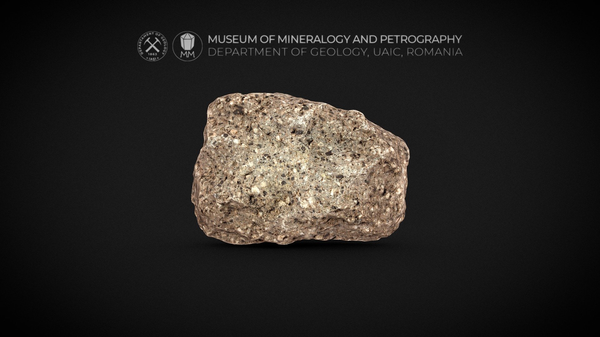 Andesite (igneous rock), Romania - 3D model by Museum of Mineralogy and ...