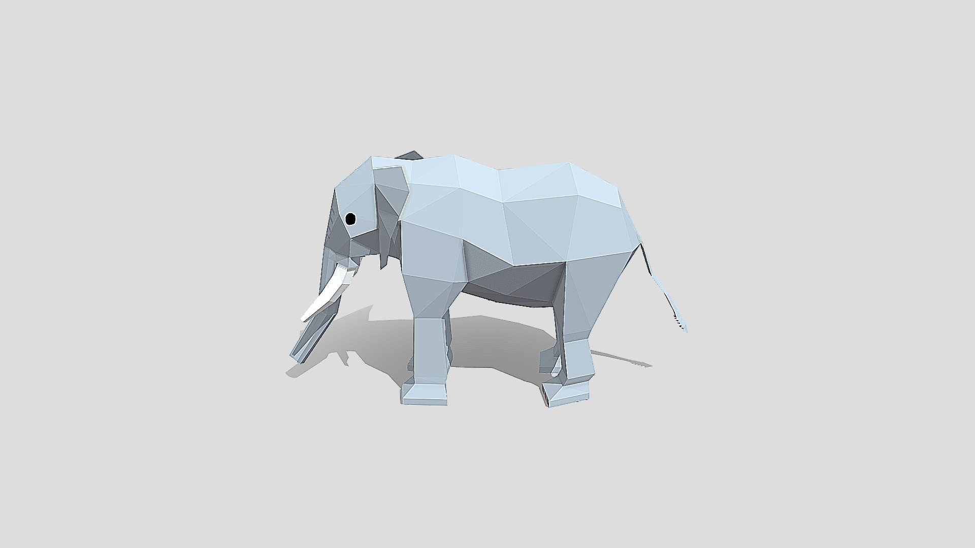PaperElephant - Download Free 3D model by 雑人 (@Smag_Tcup) [24b59f2 ...