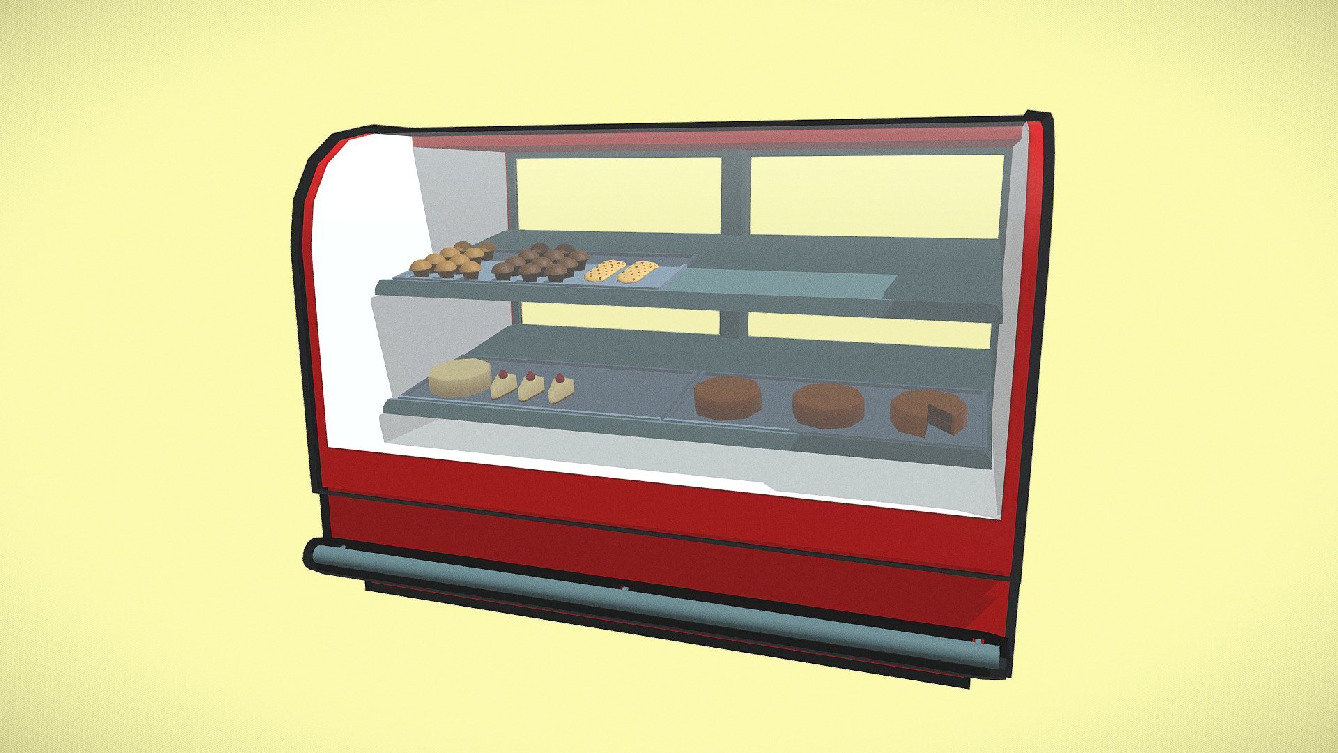 Food Counter Display - 3D model by oceantea [24b5eb8] - Sketchfab