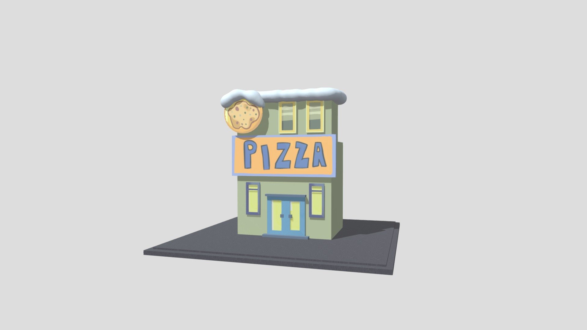 Pizzaria- Club Penguin - 3D model by biribinha [24b64c7] - Sketchfab