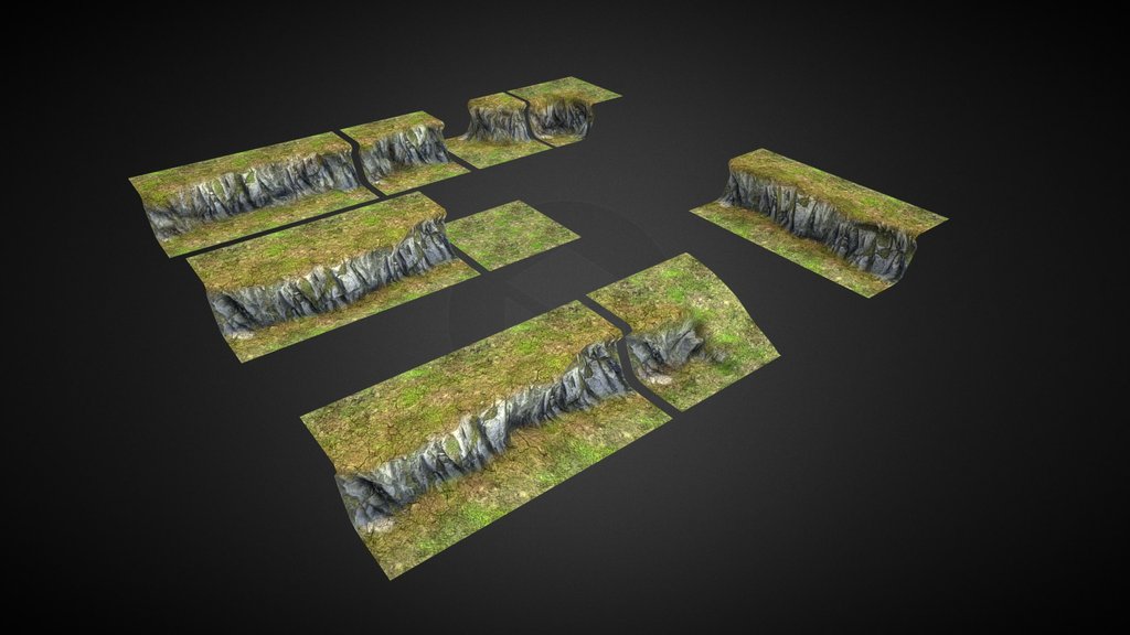 Cliff Wall - A 3D model collection by o396095 - Sketchfab