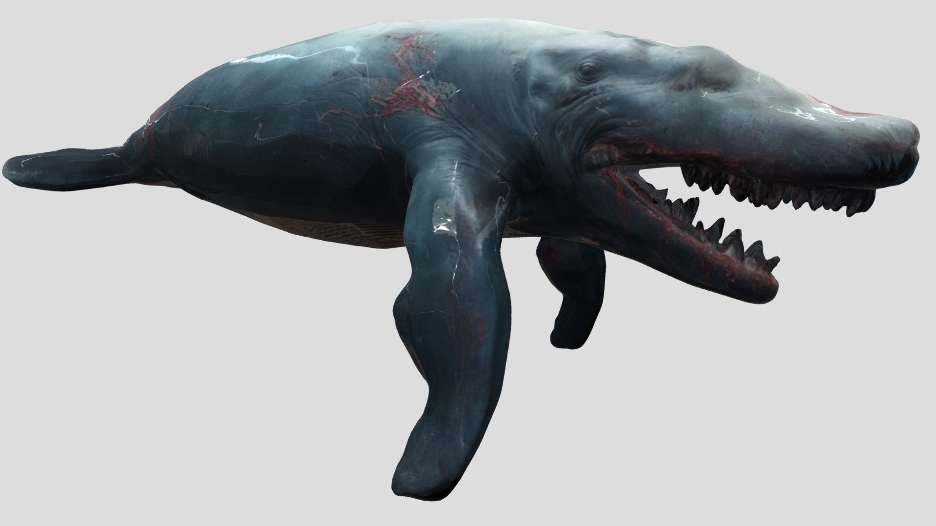 Umbrathal - monster whale - Download Free 3D model by Brian Trepanier ...