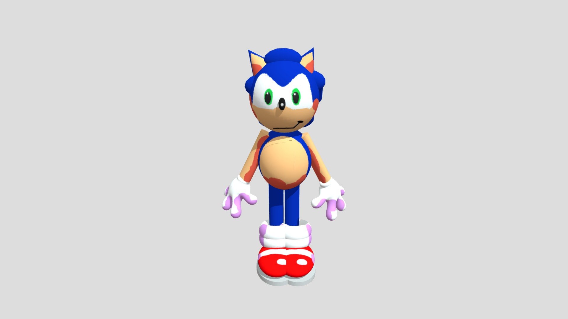 Sonic Cute 3D - 3D model by lautaro (@lautarl) [24b81f6] - Sketchfab