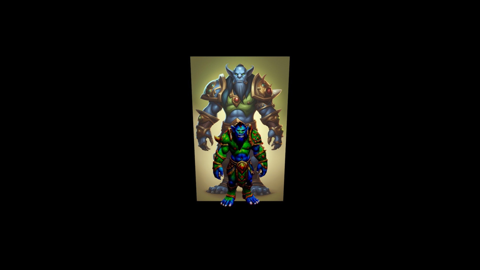 a blue character in armor standing in front of a - Download Free 3D ...