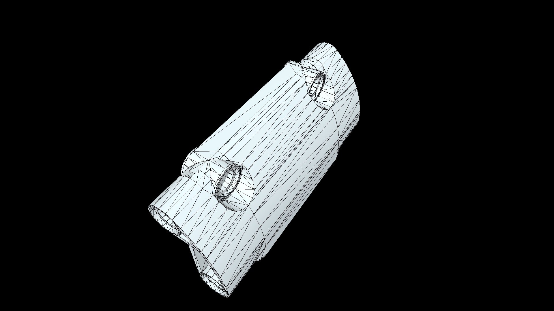 Panel Curved 7 x 3 with 2 Pin Holes through Pane - Download Free 3D ...