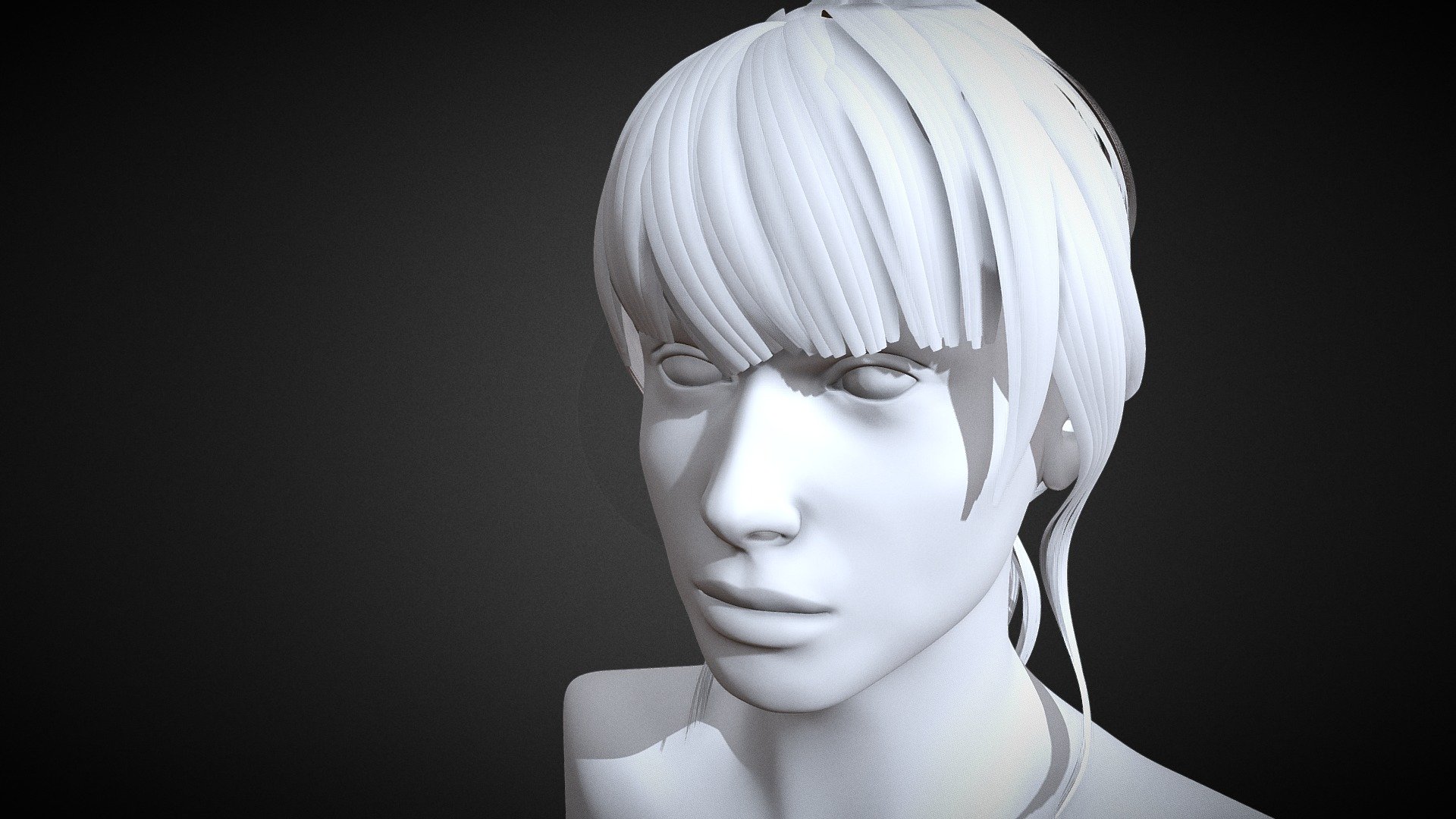 Female Face 3d print - 3D model by Mikle (@cgamit786) [24bc1bd] - Sketchfab