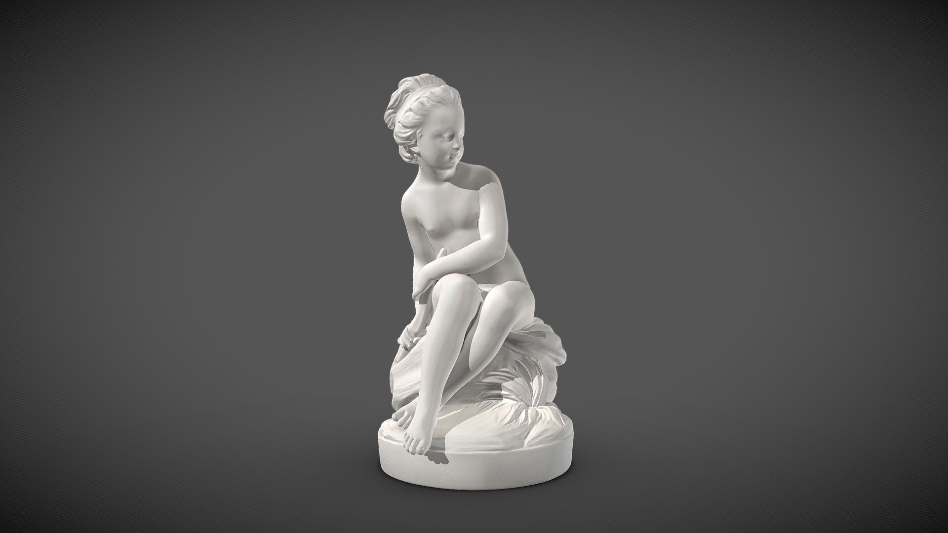 Nymphe, statuette en biscuit - Download Free 3D model by Alienor.org, Conseil des musées ...