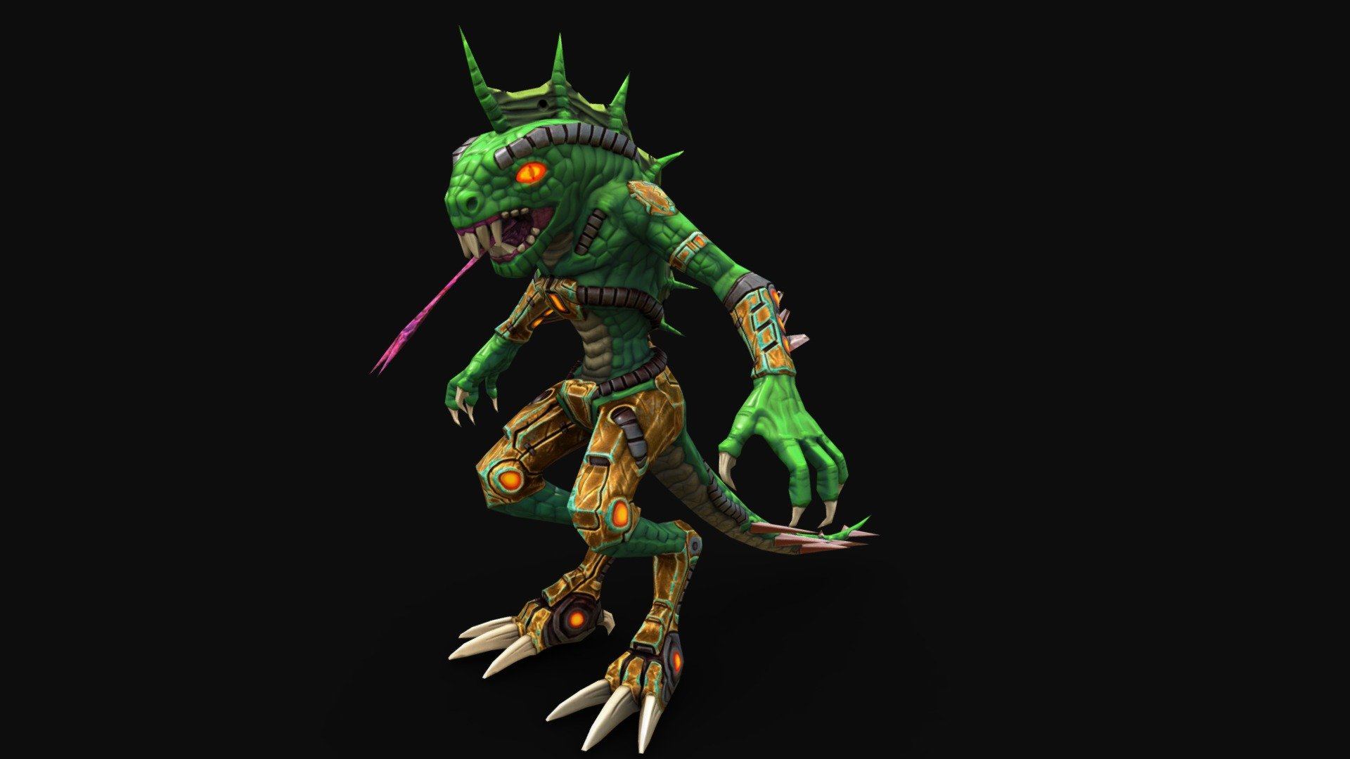 lizzard_Melee_03 - 3D model by CC (@ccsf) [24bd3ad] - Sketchfab