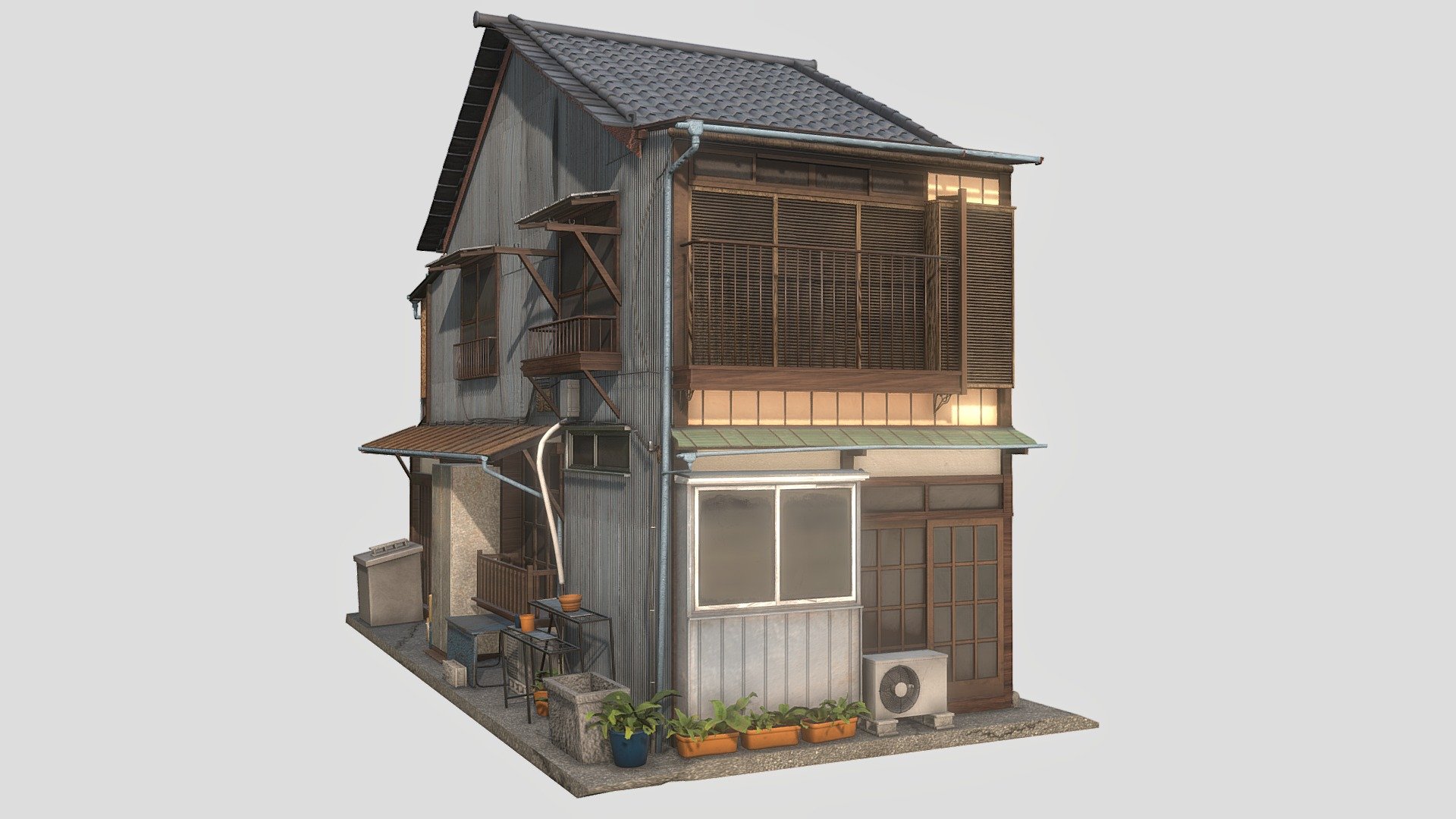 Tokyo Suburban Rustic House - 3D model by Gianluca Gatto (@shockproof ...