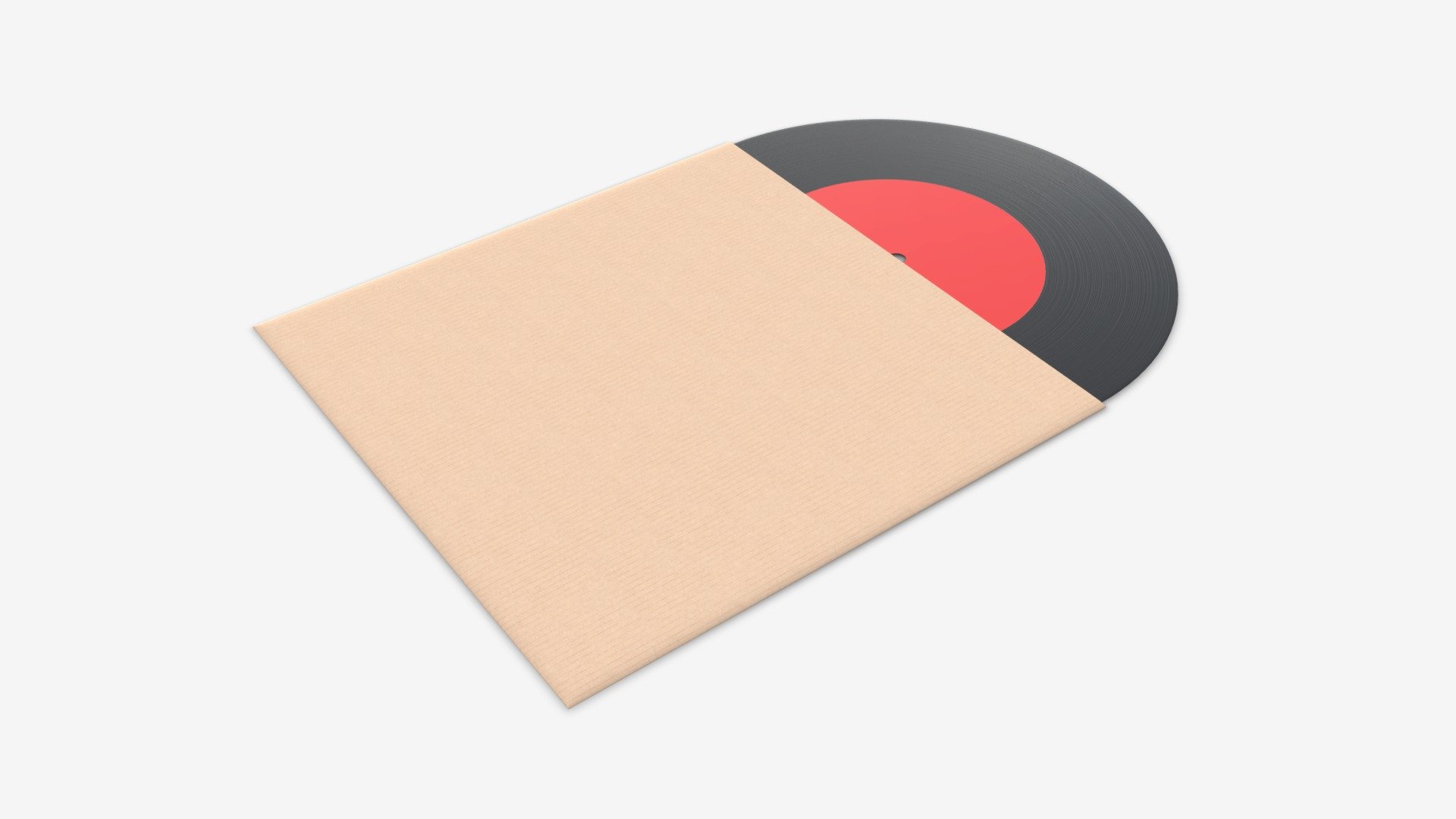 Vinyl record with cover 02 - Buy Royalty Free 3D model by HQ3DMOD ...