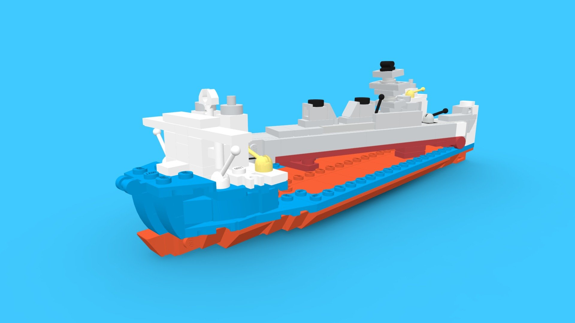 LEGO MV Blue Marlin 2 MOC [#0124] - Buy Royalty Free 3D model by The ...
