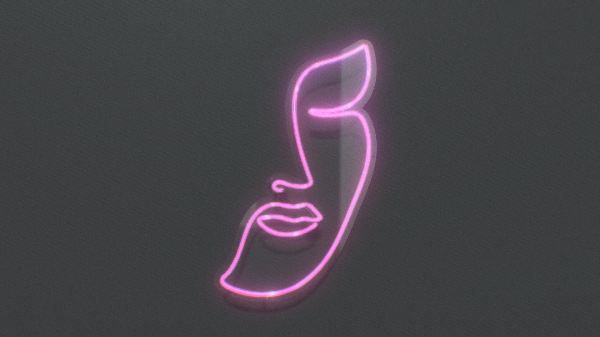 Face 2 - Neon Sign - Buy Royalty Free 3D model by NEONPLEX [24c2015 ...