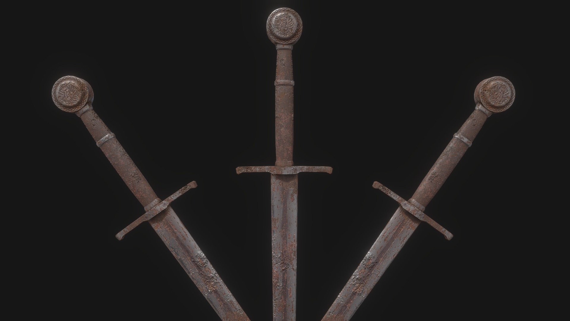 PBR Rusty Sword - Download Free 3D model by Ferocious Industries ...