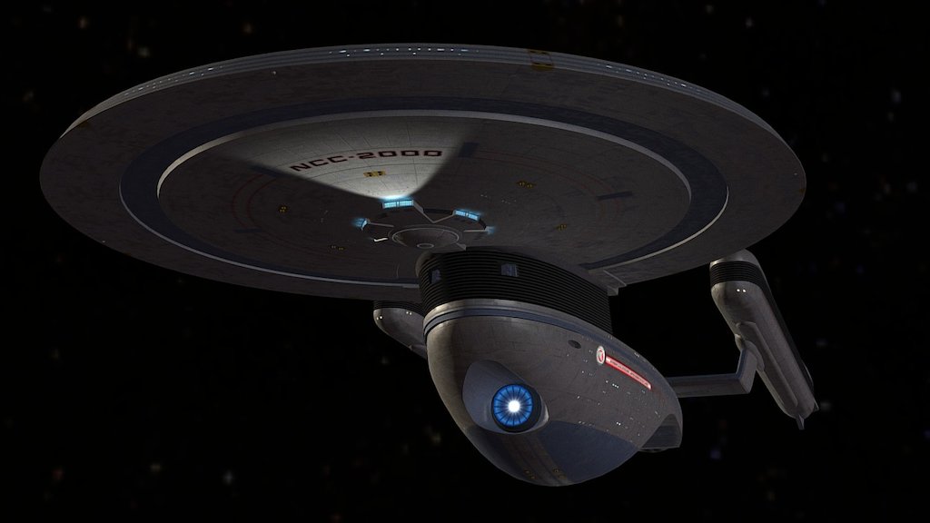 USS Excelsior - 3D model by michaelwileyart [24c28e1] - Sketchfab