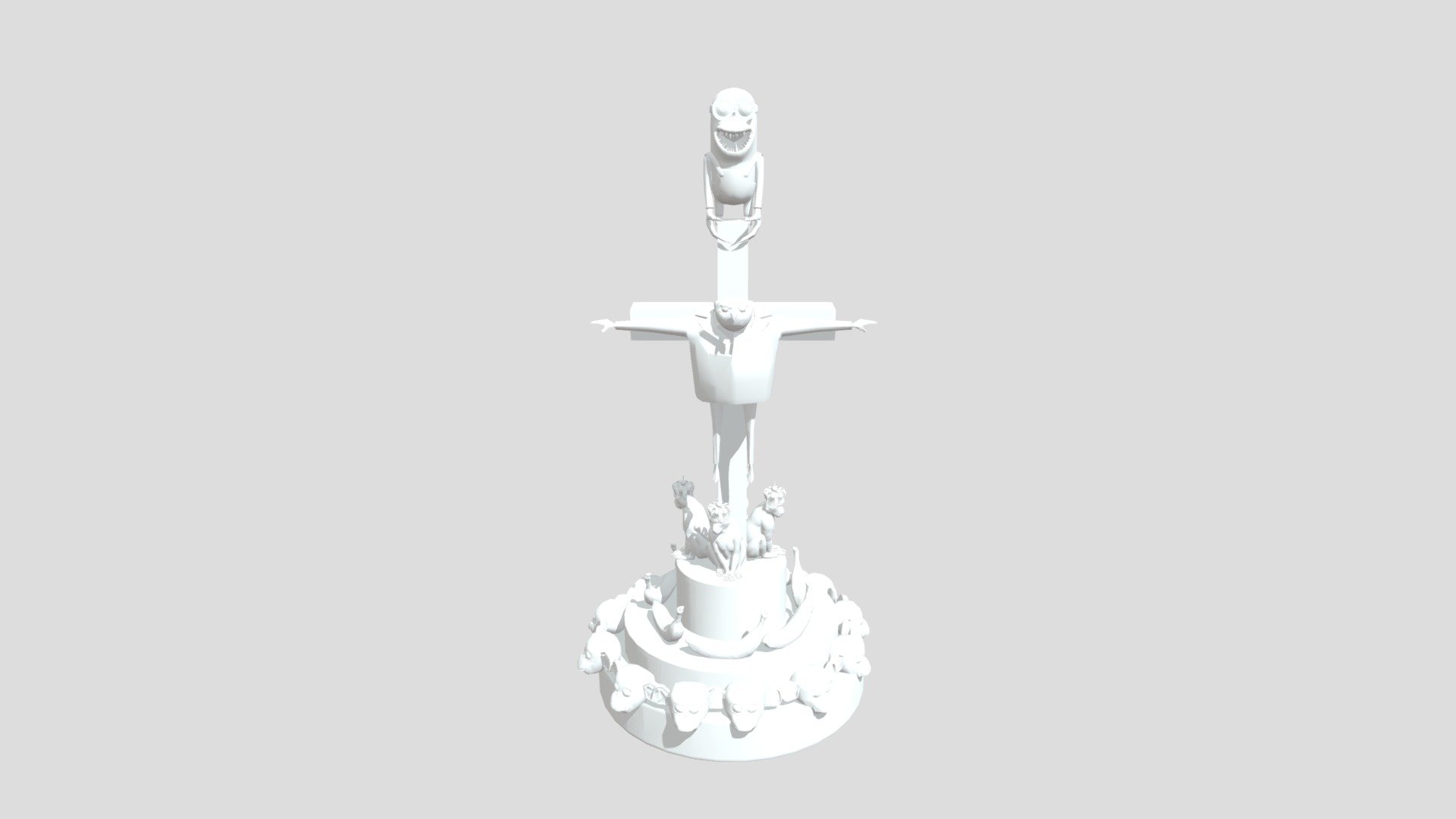 Gru-cifix - 3D model by jimmyman [24c2e88] - Sketchfab