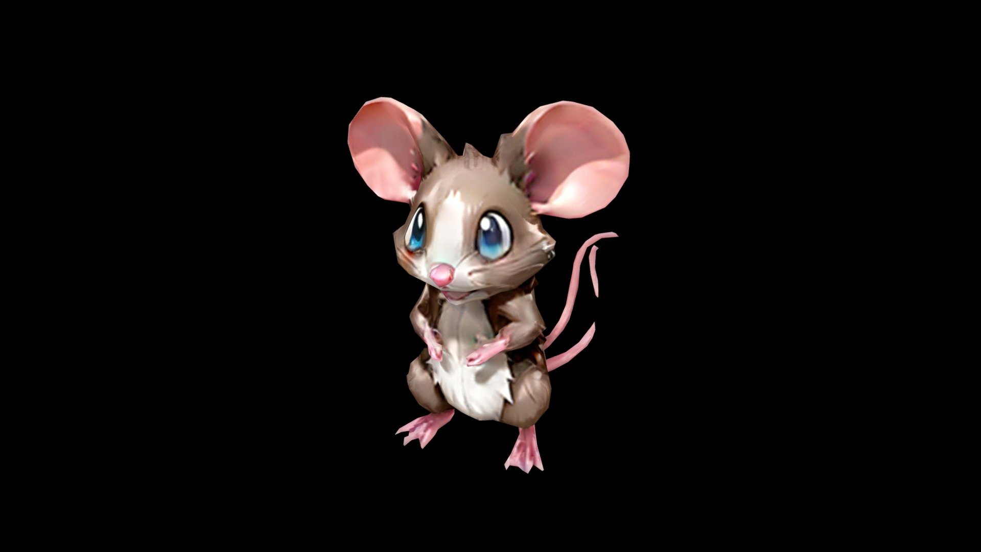 "Pink Whiskers A Cartoon Fawn Felidae" Vertebrat - Download Free 3D ...