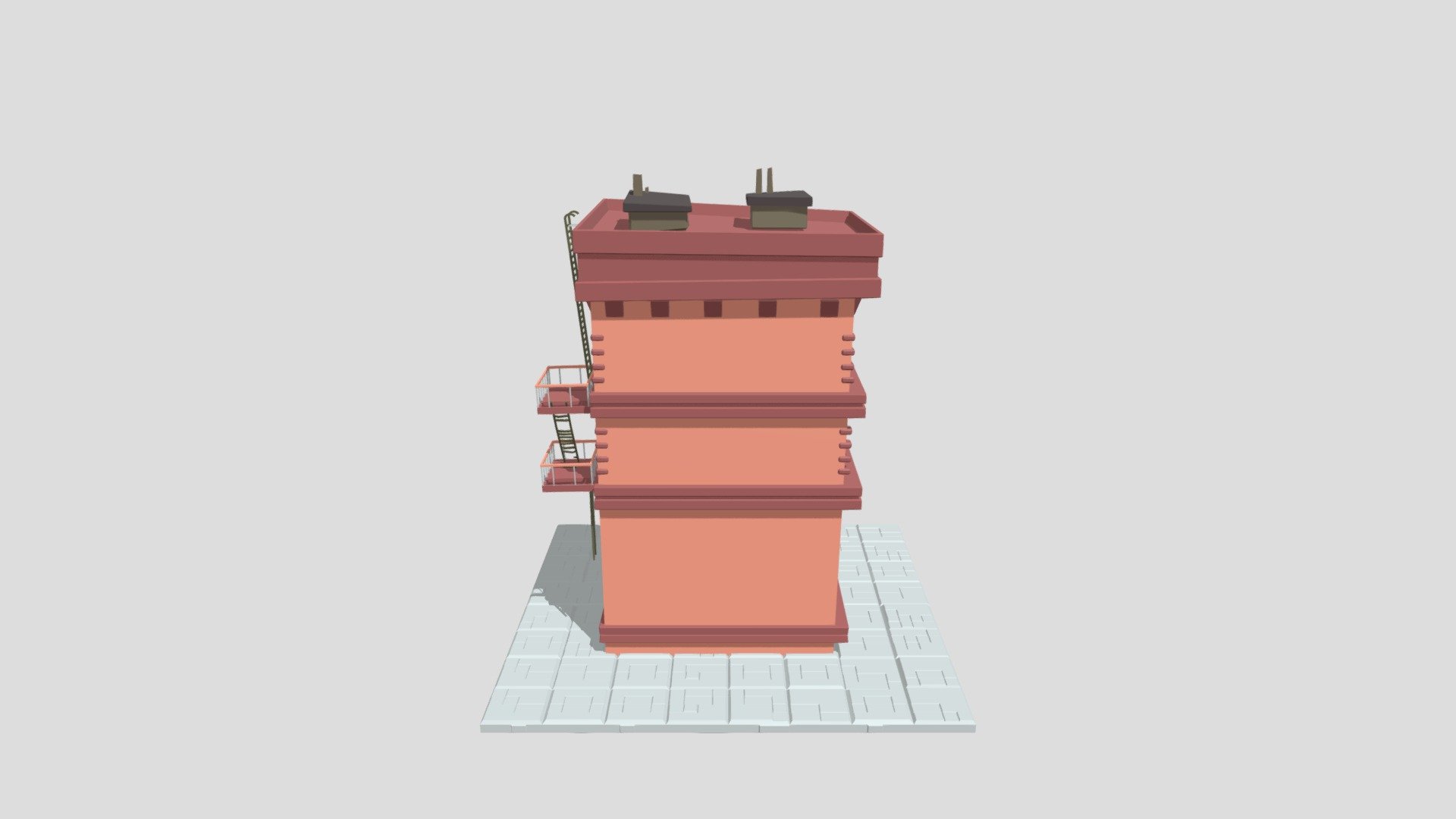 Building Cartoon - Download Free 3D model by RickGrymes [24c8a9f ...