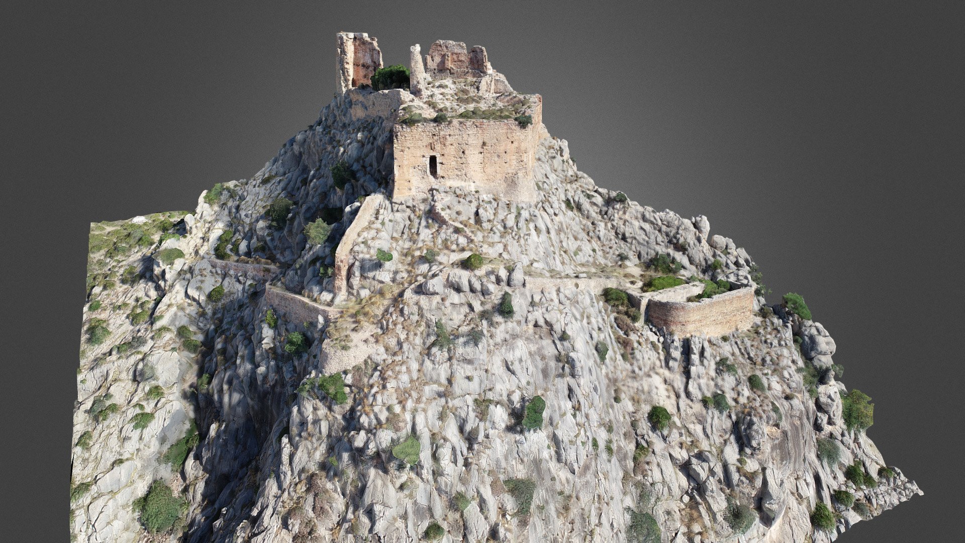 Castell de Borriol - 3D model by el.tossal.topografia (@el.tossal ...