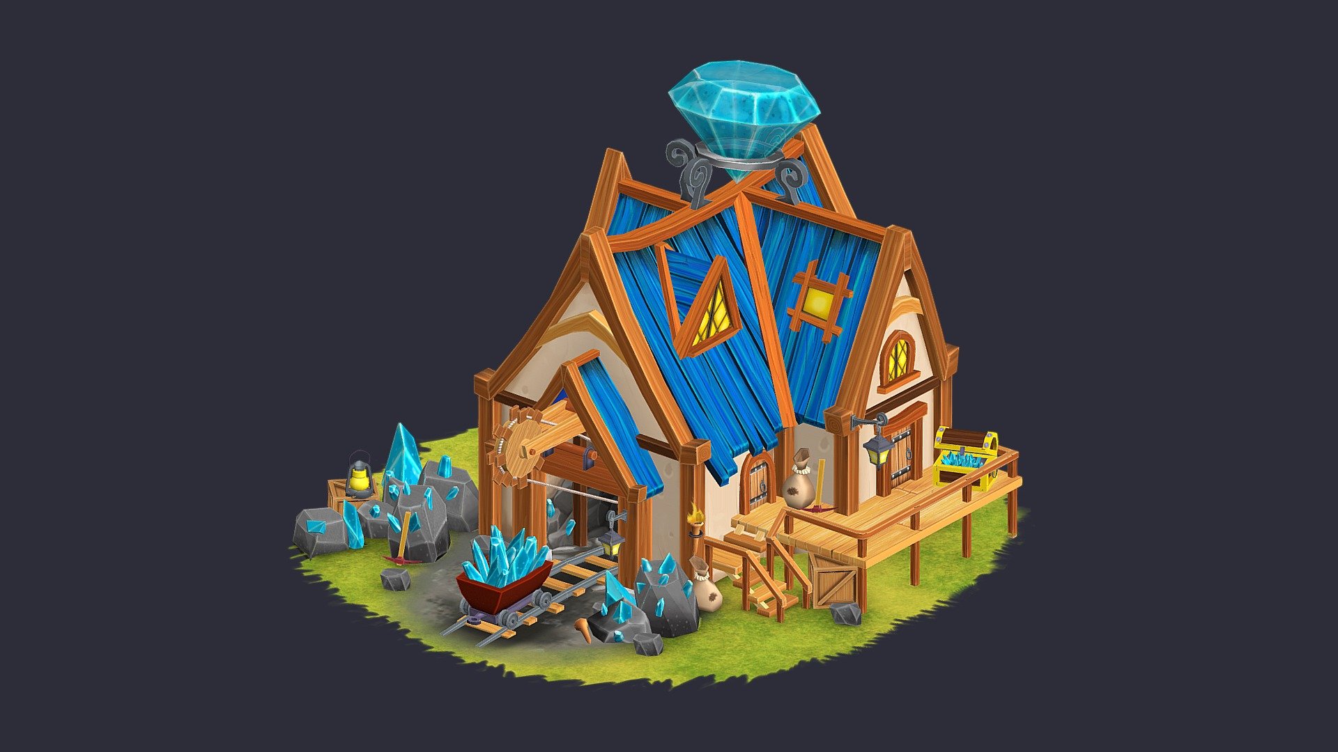 Mine - 3D model by zookininas [24cc564] - Sketchfab